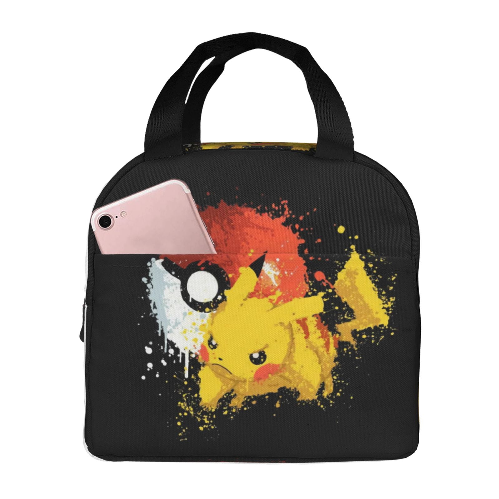 Lunch Bag,Pokémon- Pokeball Pikachu Lunch Box for Men,Reusable ...