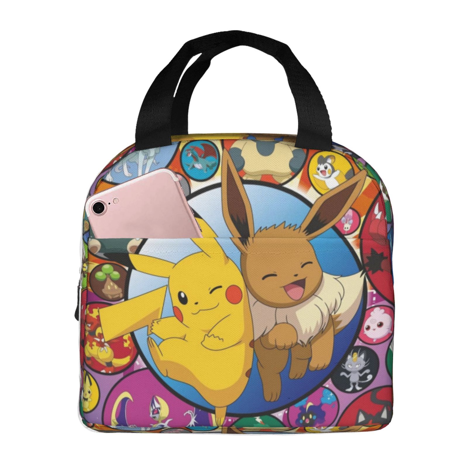 Lunch Bag,Pokemon&Eevee Alola Region Lunch Box for Men,Reusable ...