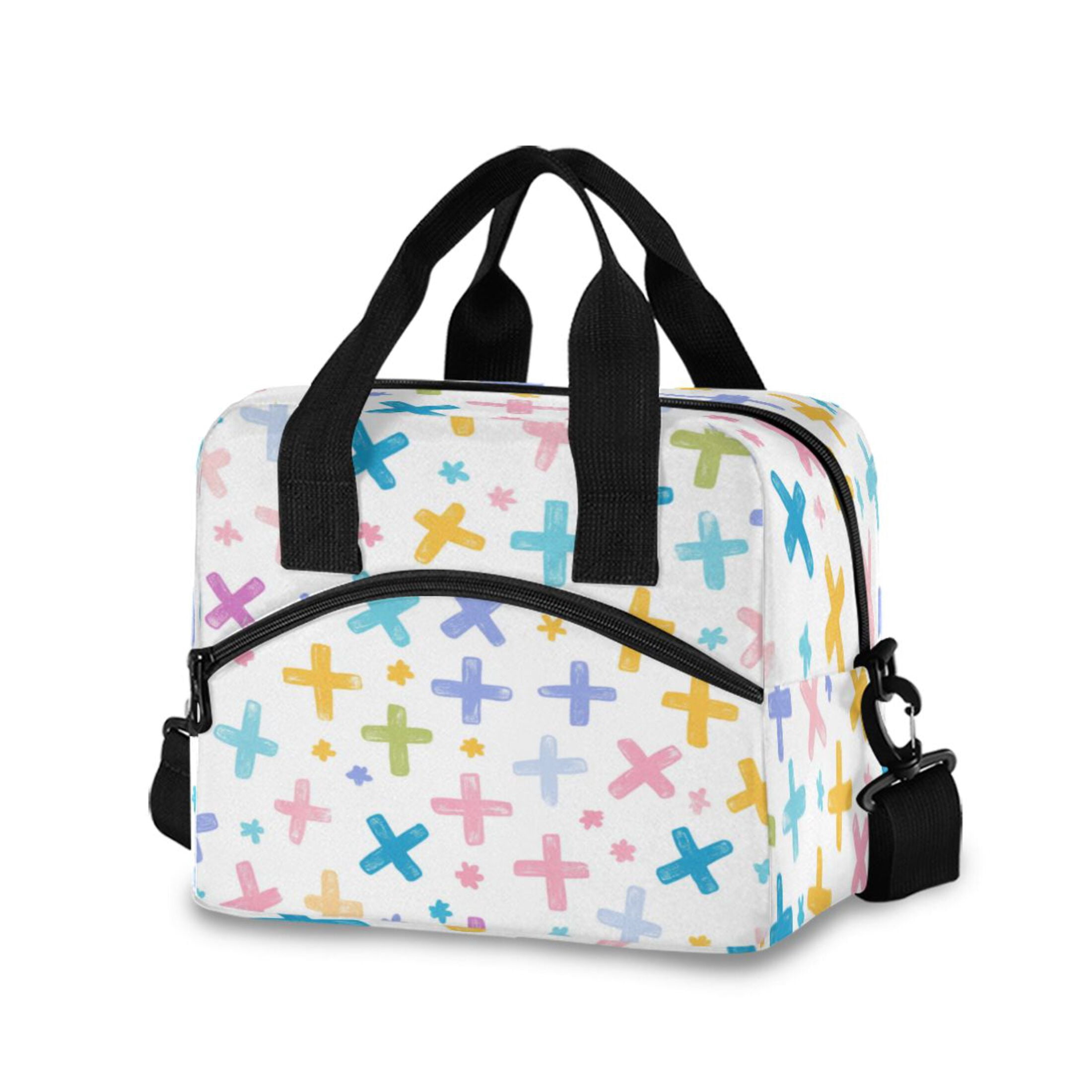 Lunch Bag Portable Crossbody Meal Bag Cooler Bag Insulated Lunch Bag ...