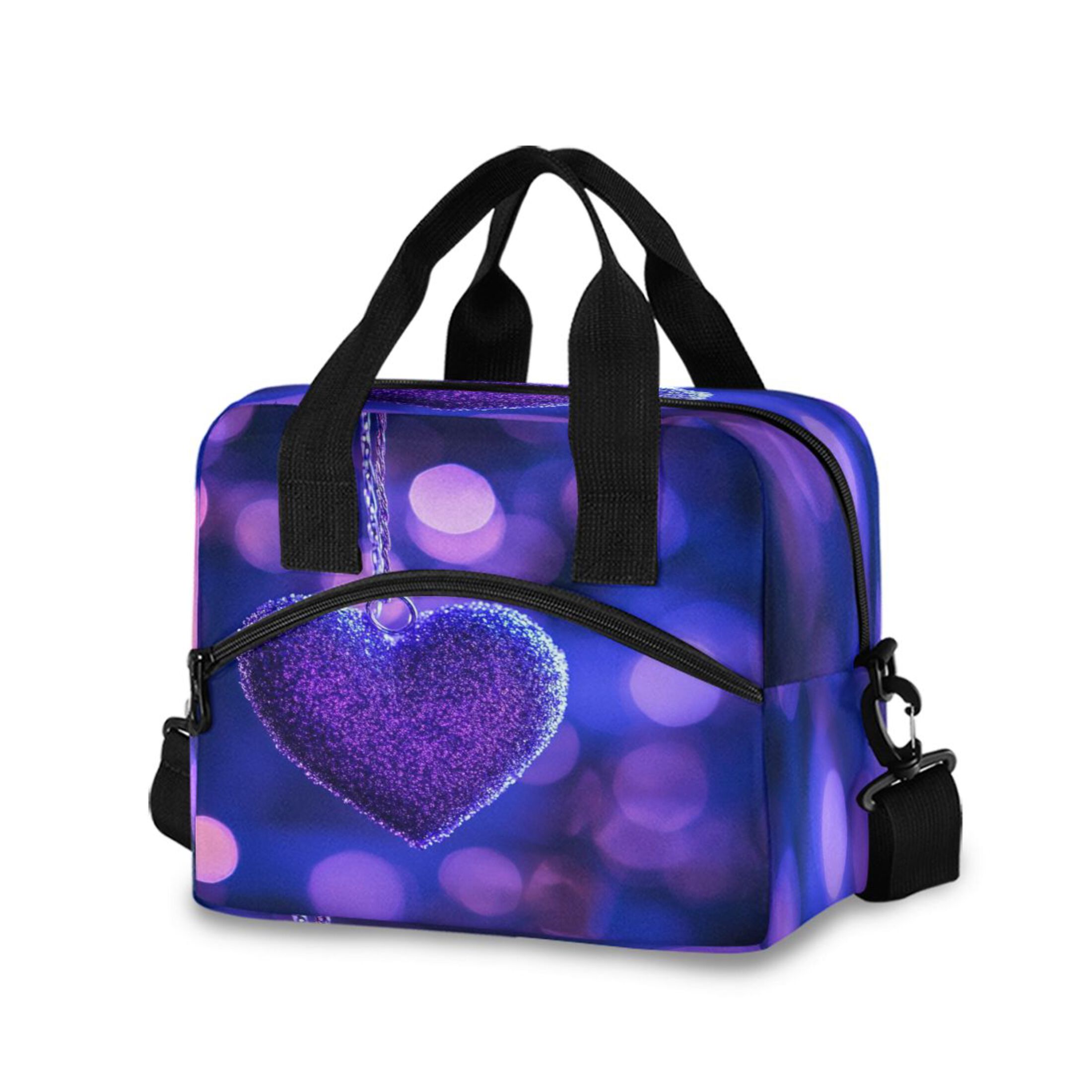 Lunch Bag Portable Crossbody Meal Bag Cooler Bag Insulated Lunch Bag ...