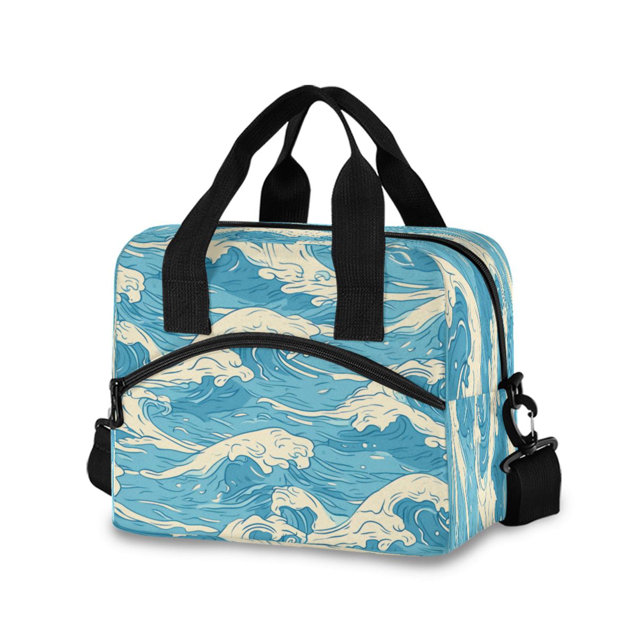 Lunch Bag Portable Crossbody Meal Bag Cooler Bag Insulated Lunch Bag ...