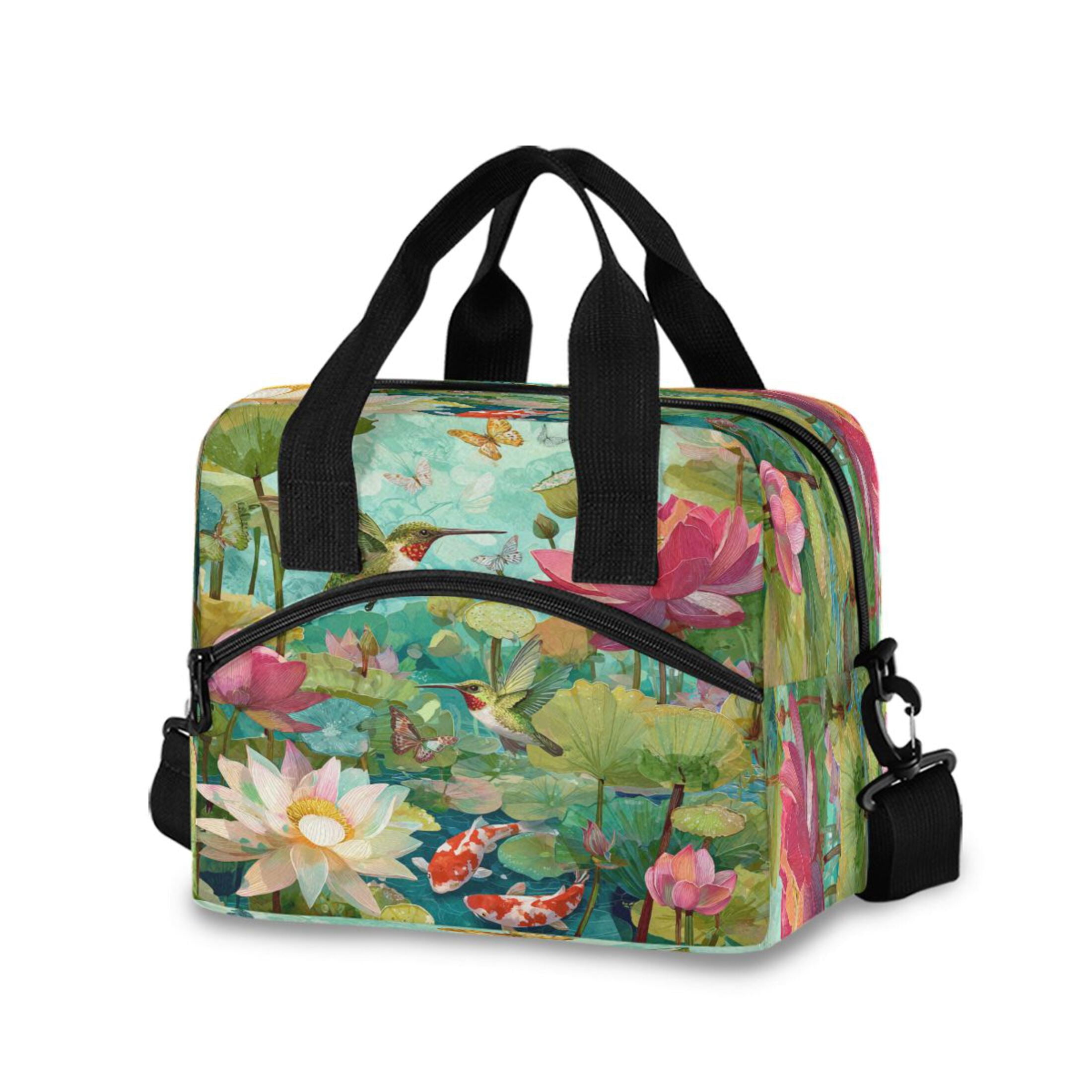 Lunch Bag Portable Crossbody Meal Bag Cooler Bag Insulated Lunch Bag ...