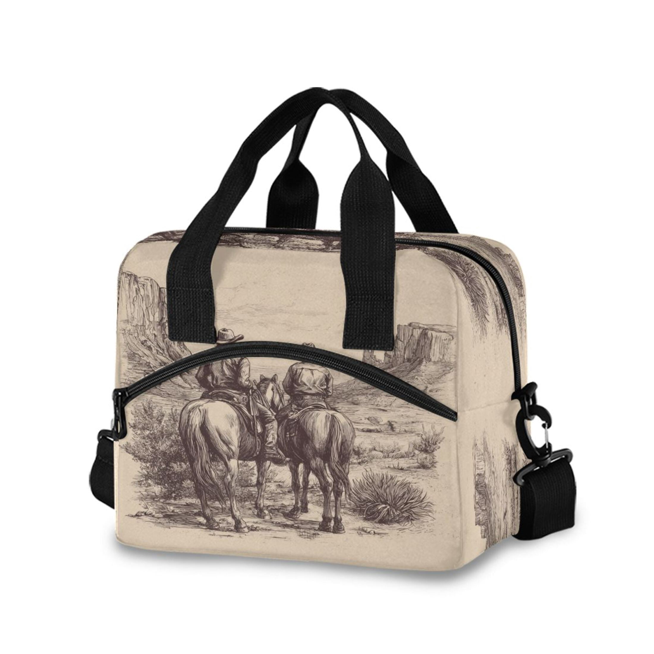Lunch Bag Portable Crossbody Meal Bag Cooler Bag Insulated Lunch Bag ...