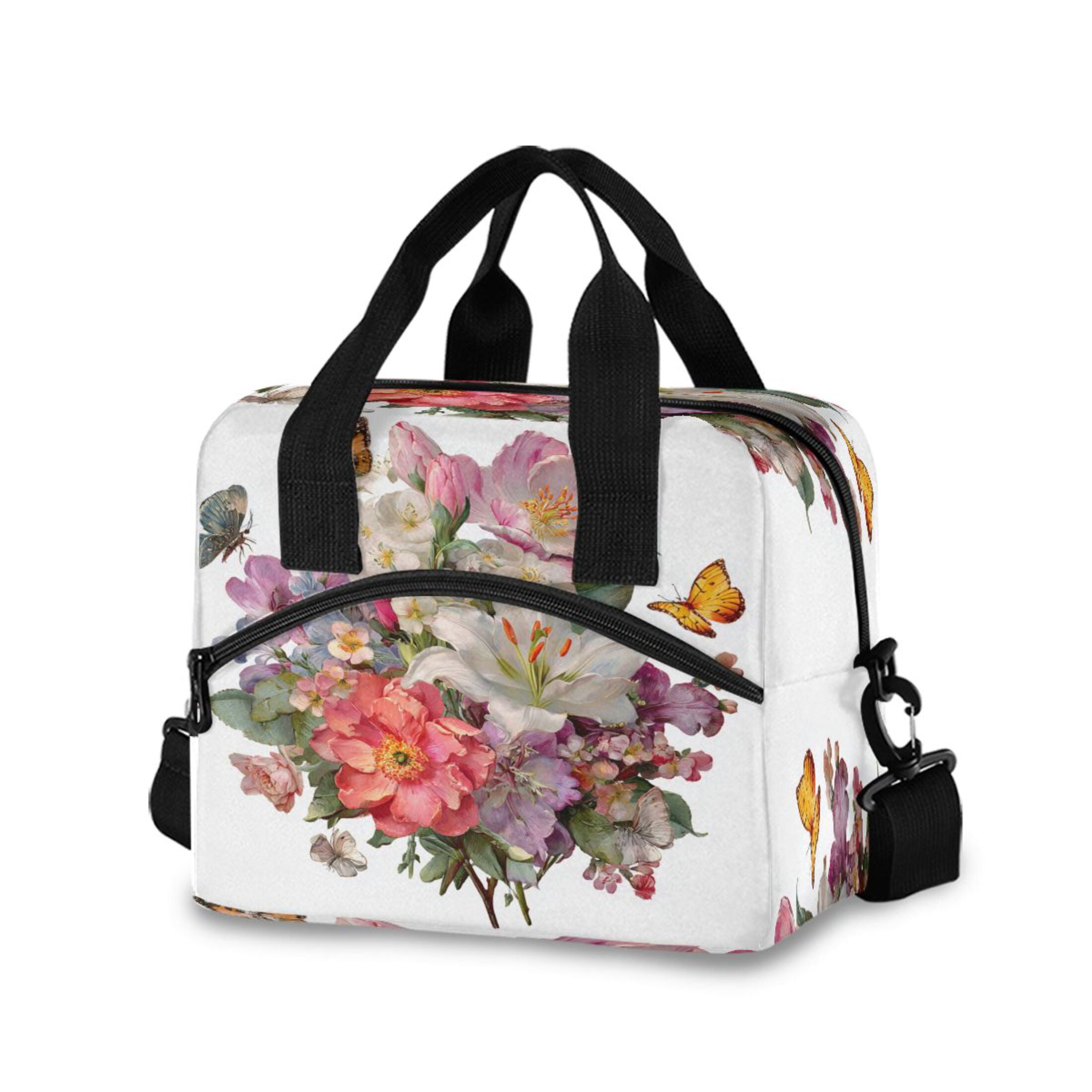 Lunch Bag Portable Crossbody Meal Bag Cooler Bag Insulated Lunch Bag ...