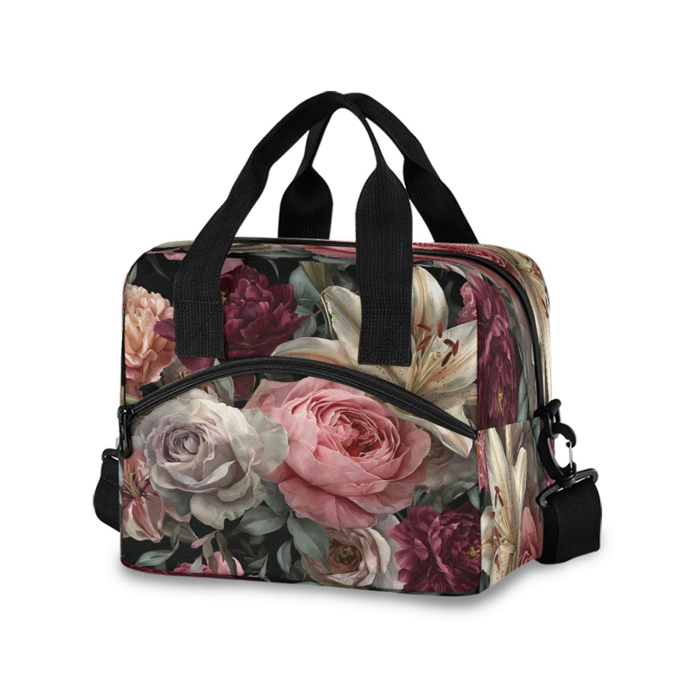 Lunch Bag Portable Crossbody Meal Bag Cooler Bag Insulated Lunch Bag ...