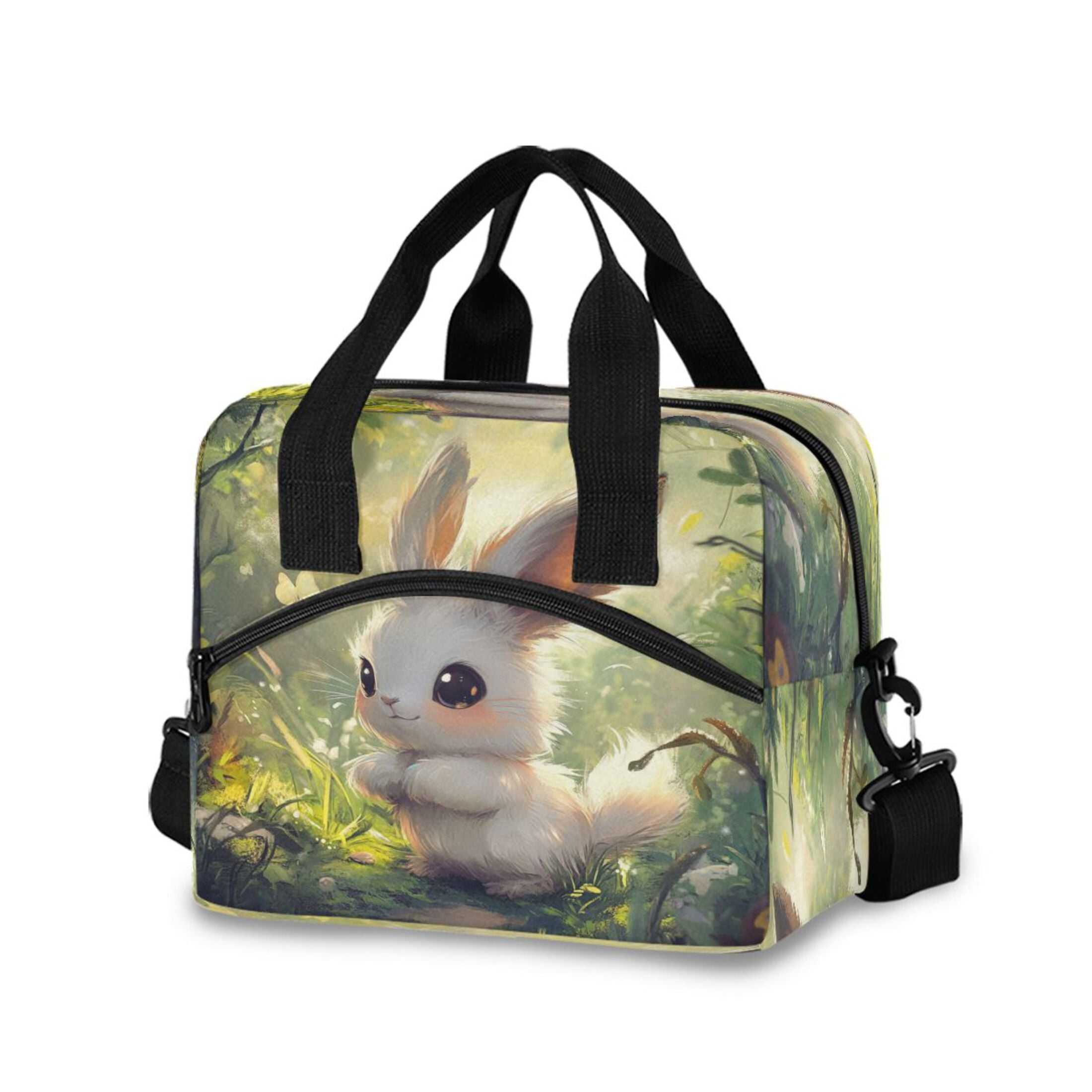 Lunch Bag Portable Crossbody Meal Bag Cooler Bag Insulated Lunch Bag ...
