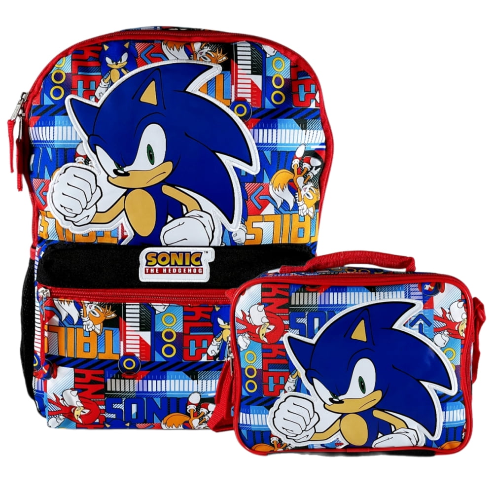 Sonic the Hedgehog Kids Backpack with Insulated Lunch Box - Shadow Book ...
