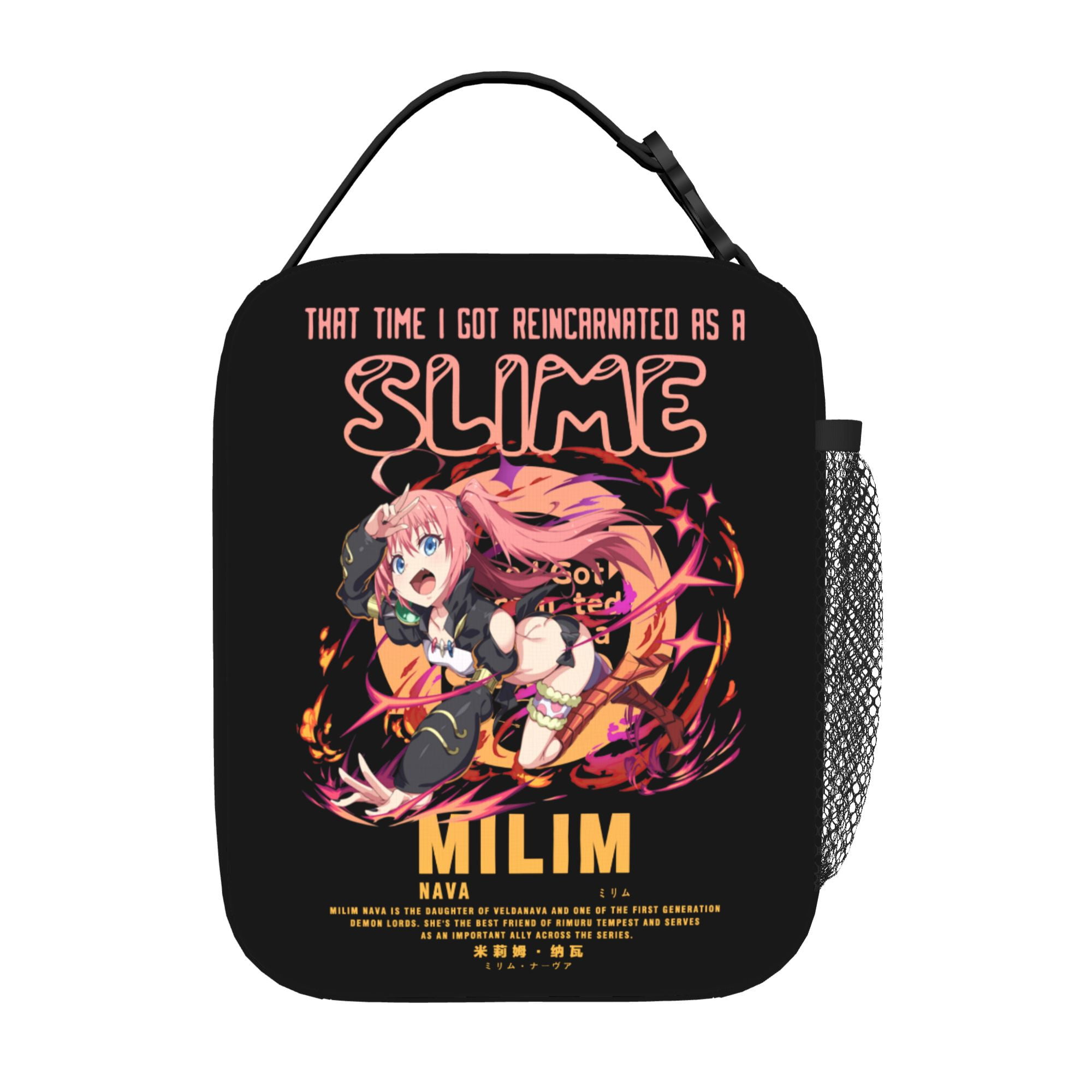 Lunch Bag Tote Bag Portable Insulated Anime Milim Nava That Time I Got ...