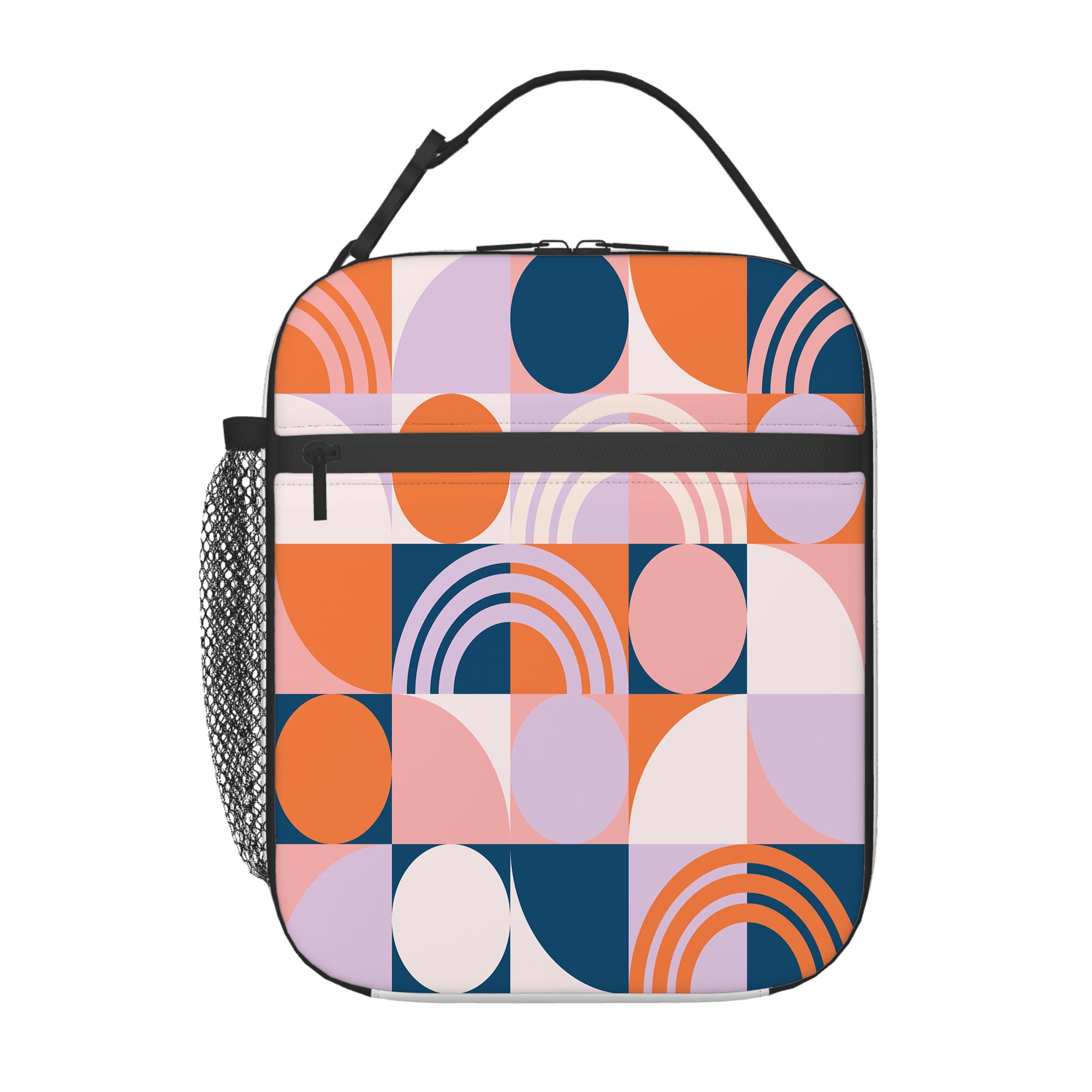 Lunch Bag for Adult Mid Century Modern Inspired Geometric Shapes ...