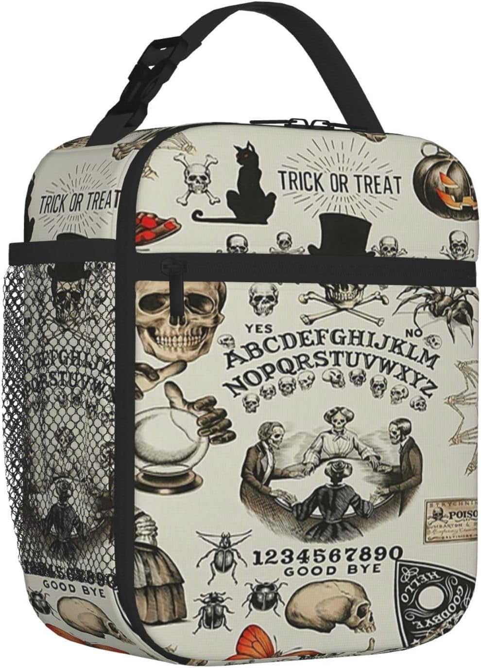 Lunch Bag for Funny Gothic Witch Board Printing Insulated Portable ...