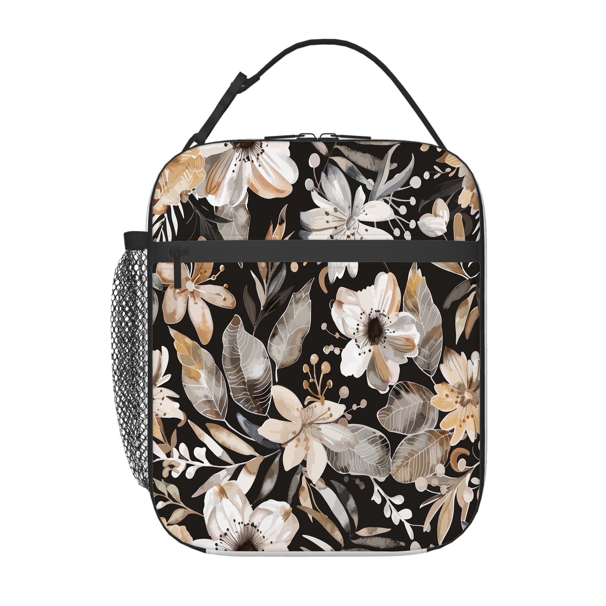 Lunch Bag for Men Women Flower Blooming With Floral Insulated Lunch Box ...