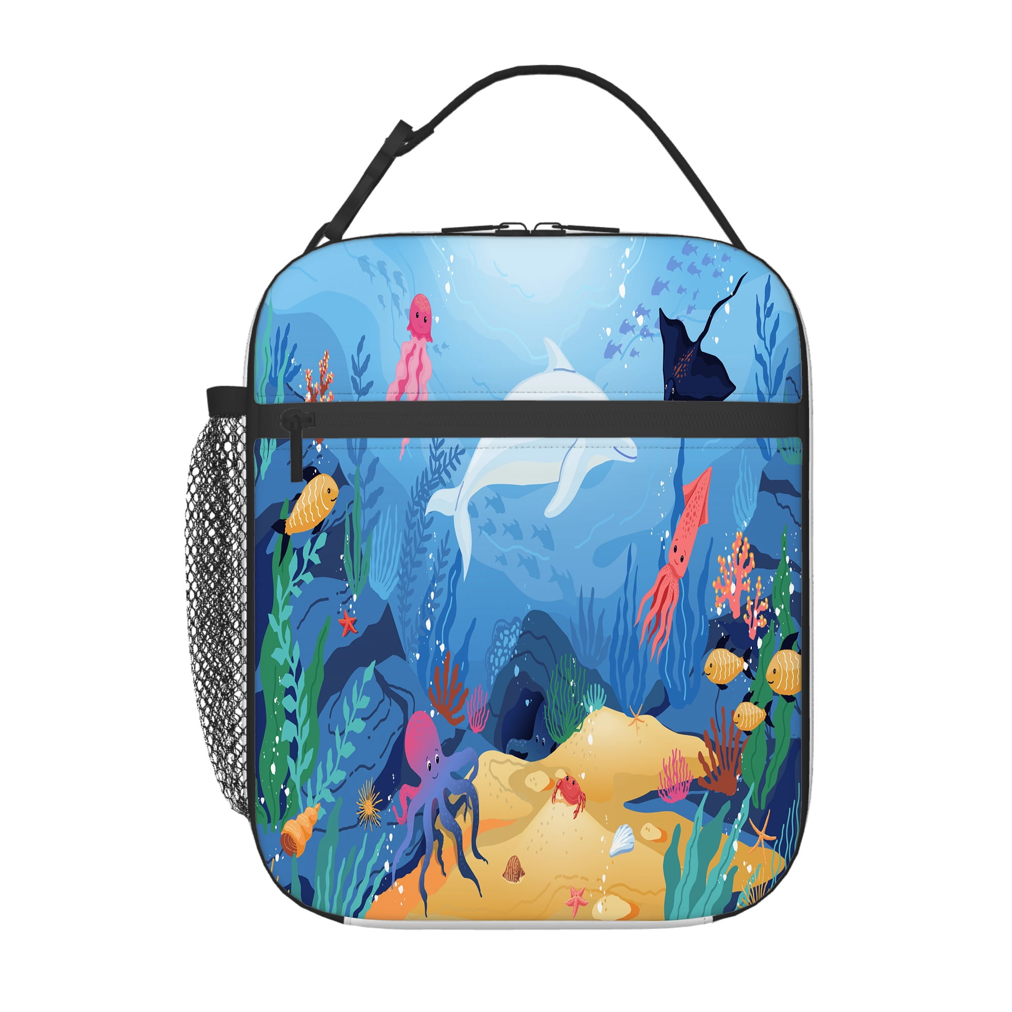 Lunch Bag for Men Women Ocean Animals Sea Fish Underwater Insulated ...
