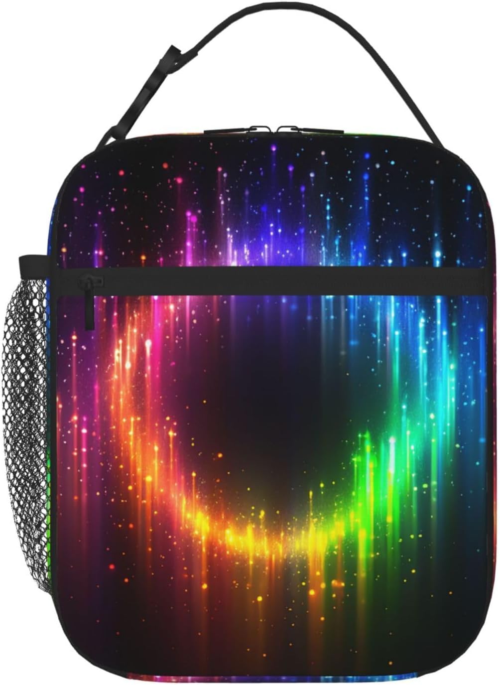 Lunch Bag for Men Women Rainbow Neon Insulated Lunch Tote bag Lunch ...