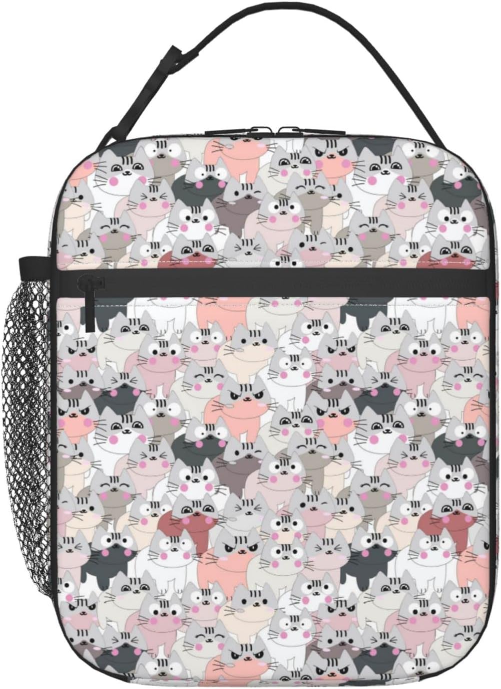 Lunch Bags Cat Pattern Lunch Box For Men Women Insulated Reusable ...