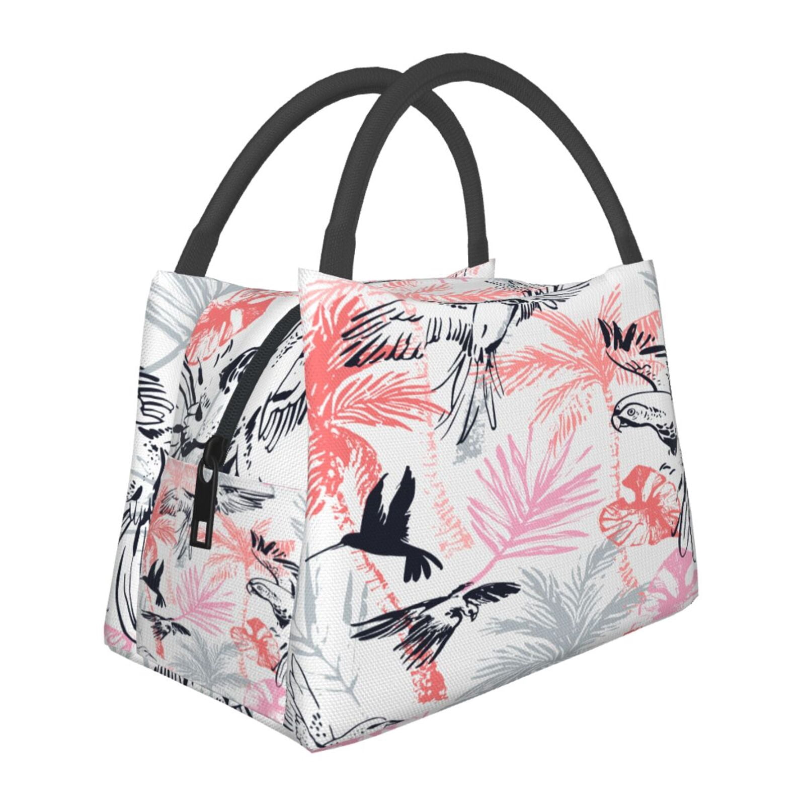 Lunch Bags Reusable Lunch Tote Bags Women/Men Portable Cooler Bag ...