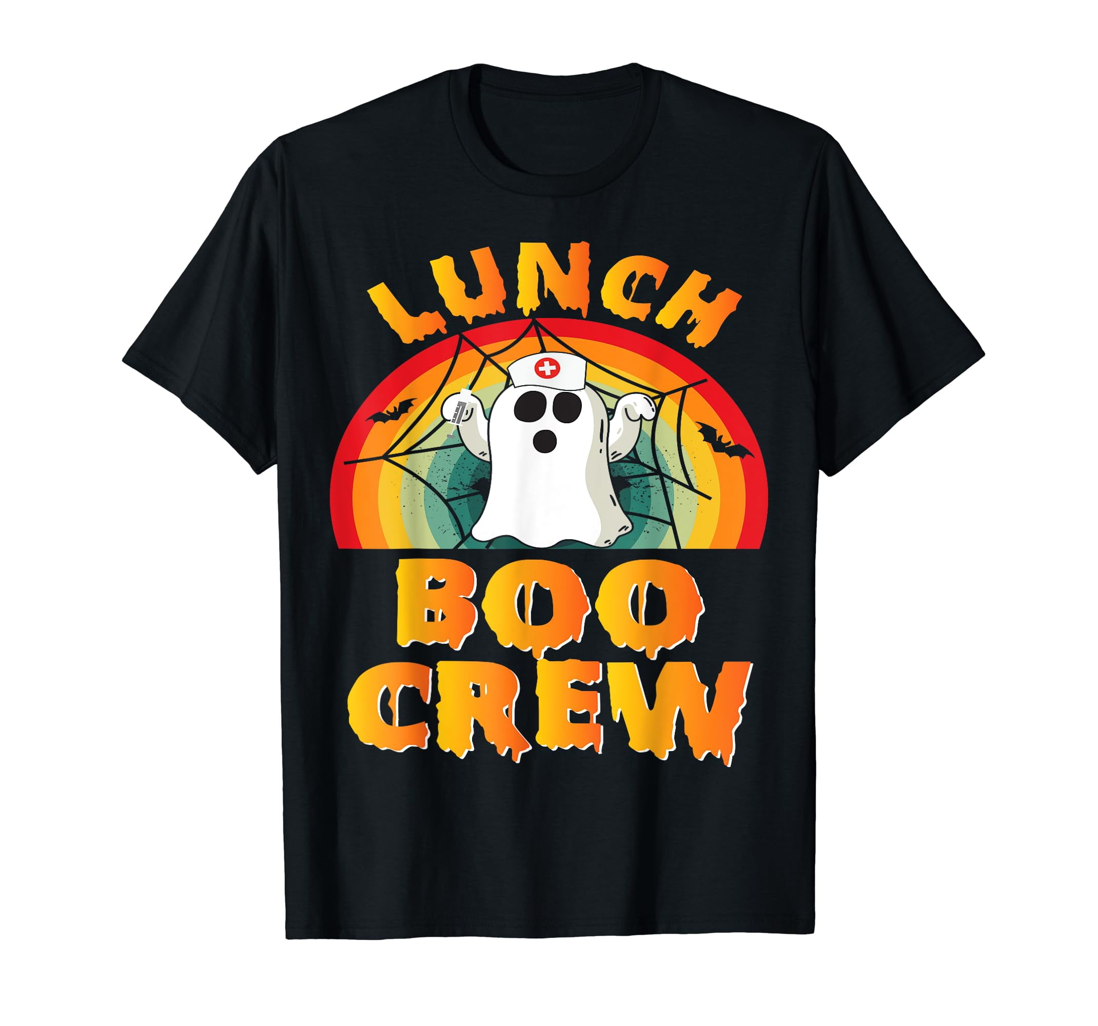 Lunch Boo Crew Halloween Teacher Ghost Spooky Costume T-Shirt - Walmart.com