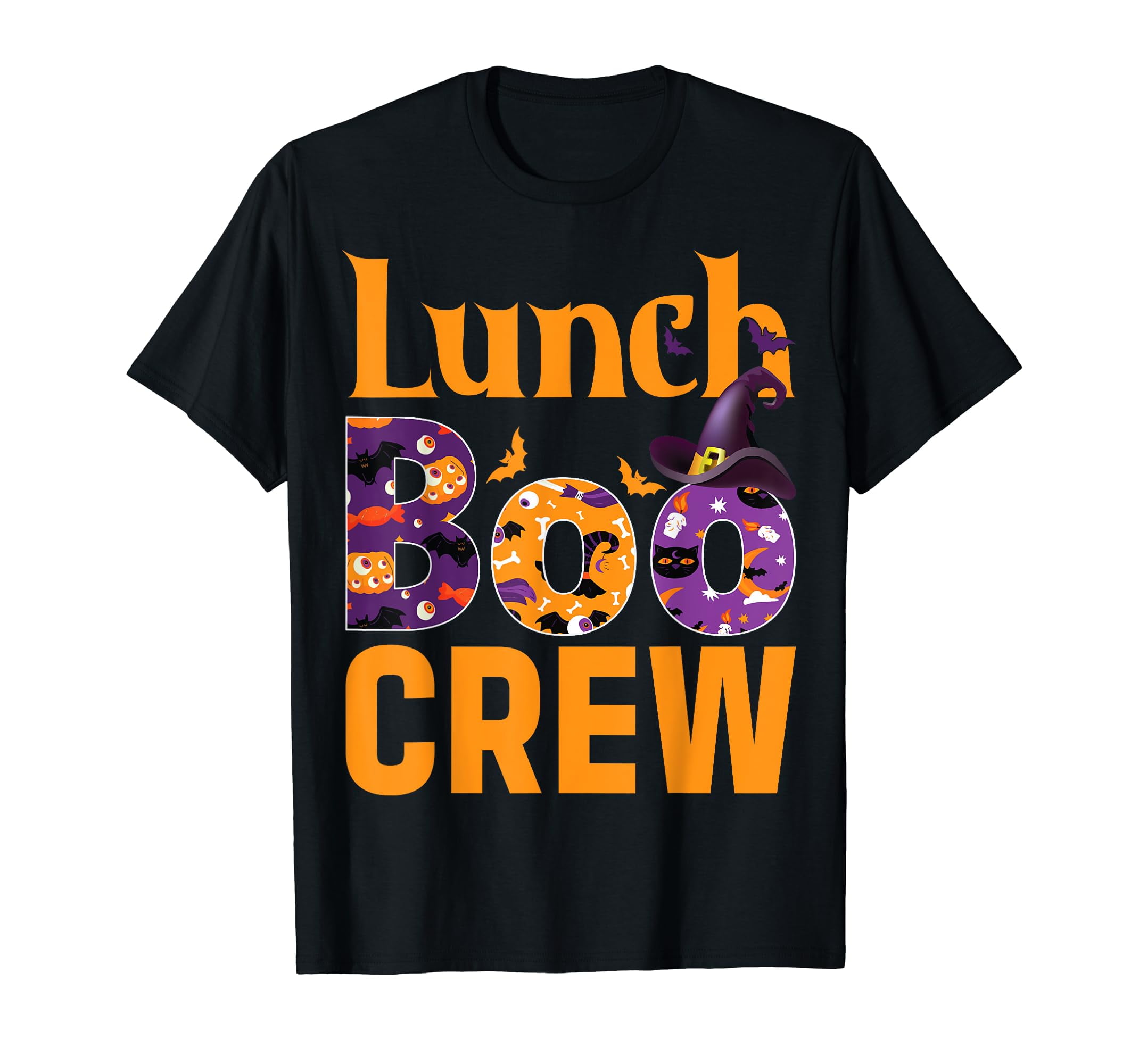 Lunch Boo Crew Halloween Teacher Ghost Spooky Costume T-Shirt - Walmart.com