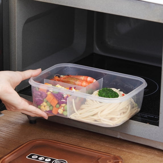 Lunch Box Bento Container, Wave-safe Plastic, Leak-proof Sealed ...