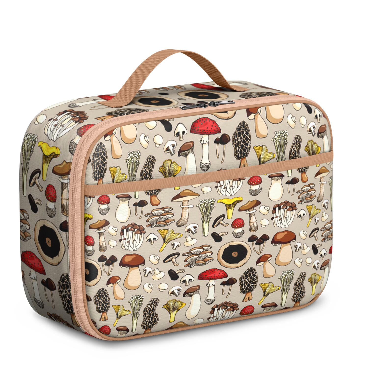 Lunch Box with Boho Mushroom Pattern Vintage Mushroom Design Magical ...