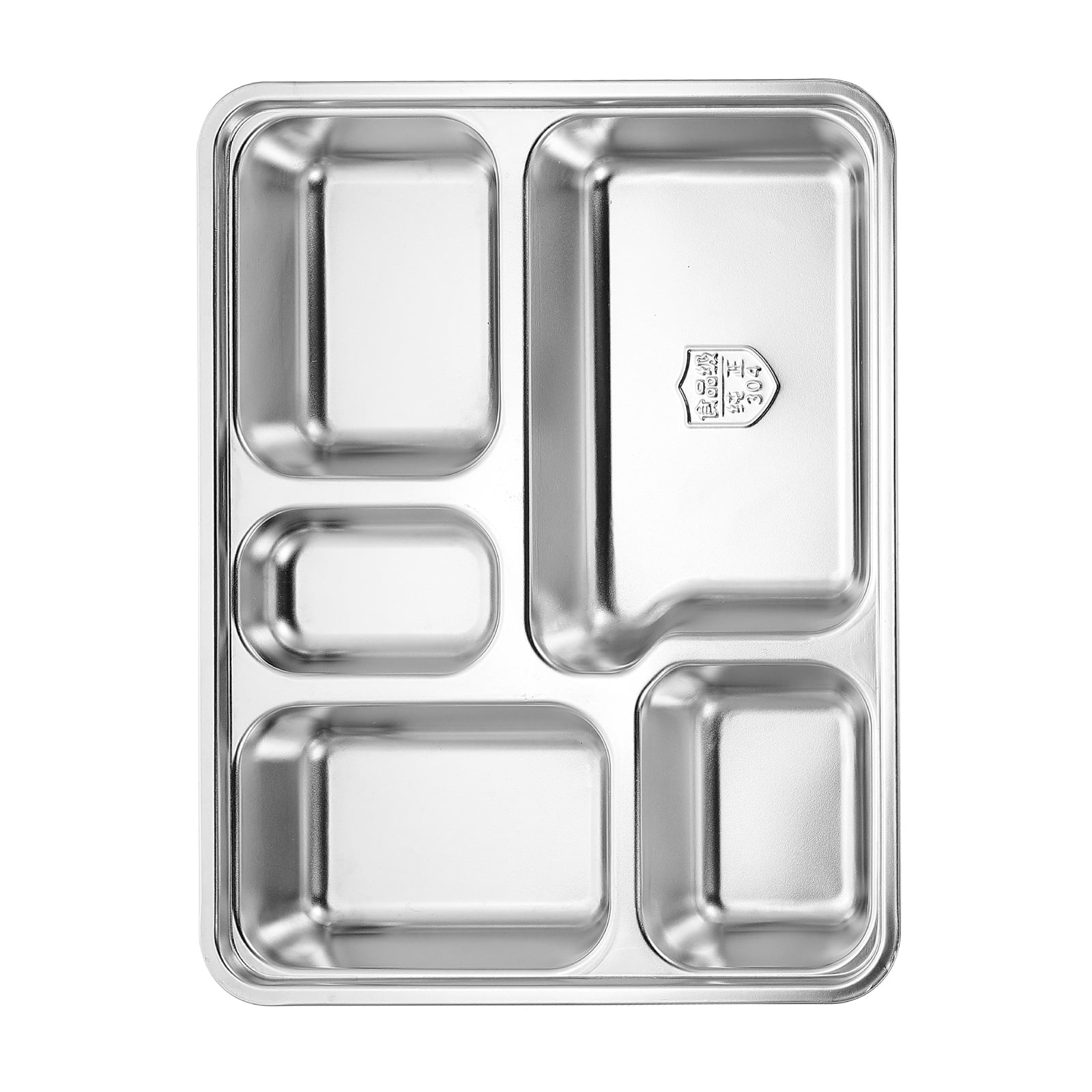 Lunch Box Compartment Tray Food Divided Plate Flatware Lunchbox for ...