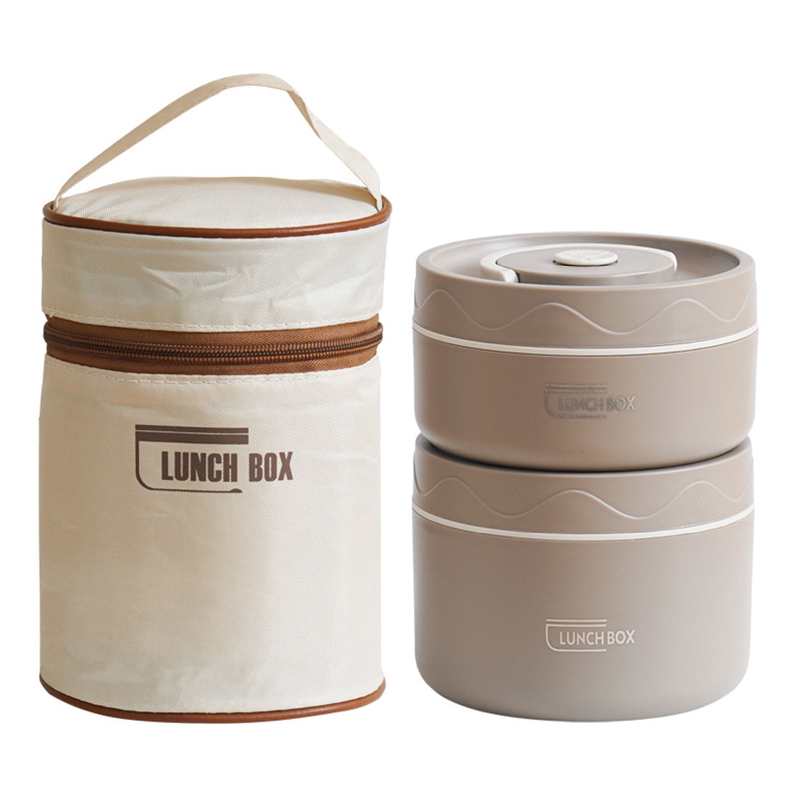 Lunch Box Containers - 1/2/3/4Pcs Lunch Box Round Shape Sealing ...
