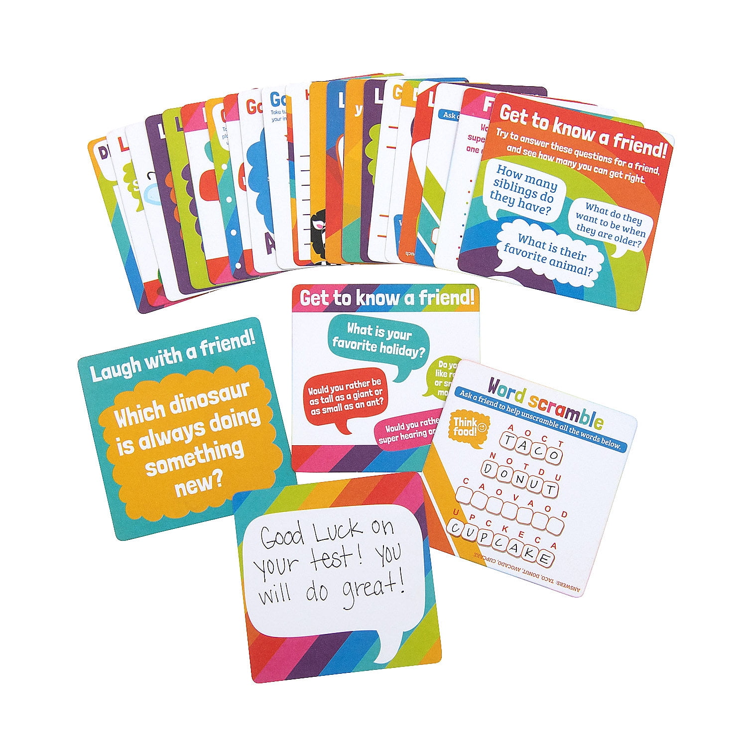 Lunch Box Conversation Starter Game Cards - 30 Pieces - Walmart.com