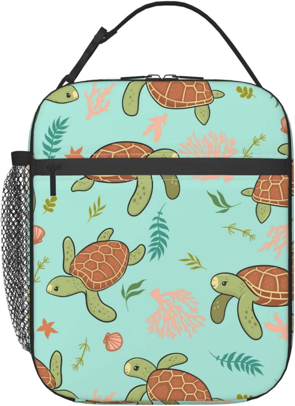 Lunch Box Cute Sea Turtle Lunch Bag Cooler Tote Reusable Insulated ...