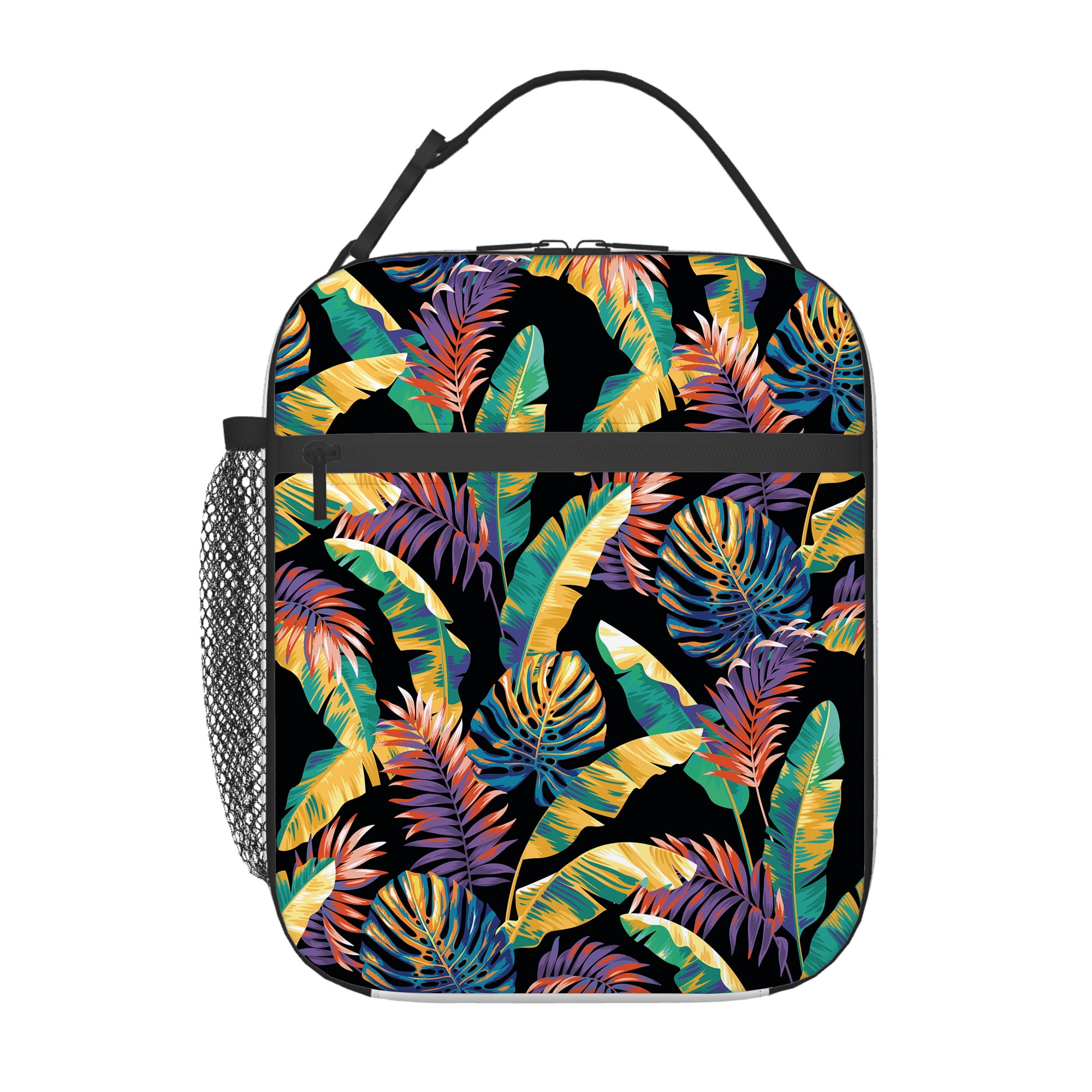 Lunch Box Insulated Bag Hawaiian Exotic Palm Leaves Tropical Plants ...