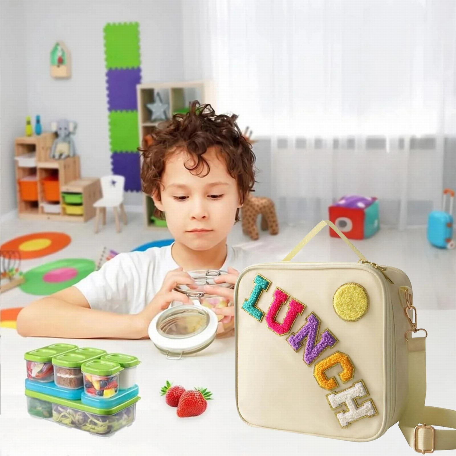 Lunch Box, Insulated Lunch Bag, Small Lunch Bag, Cute Lunch Box with ...