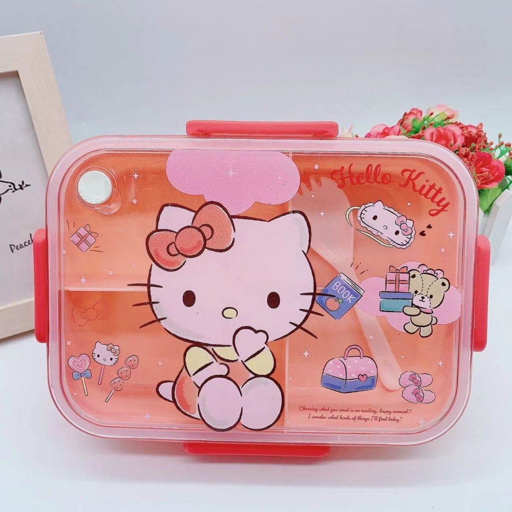 Lunch Box Kawaii Hello Kitty Cinnamoroll Separate Lunch Boxes Eco ...