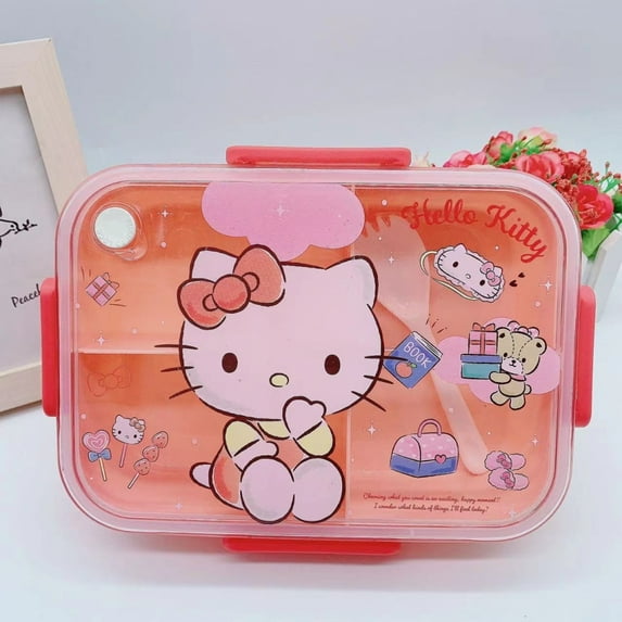 Lunch Box Kawaii Hello Kitty Cinnamoroll Separate Lunch Boxes Eco ...