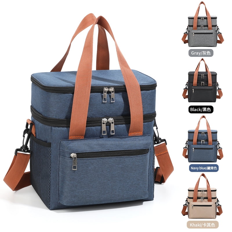 Lunch Box for Men,23L Expandable Insulated Large Cooler Lunch Box ...