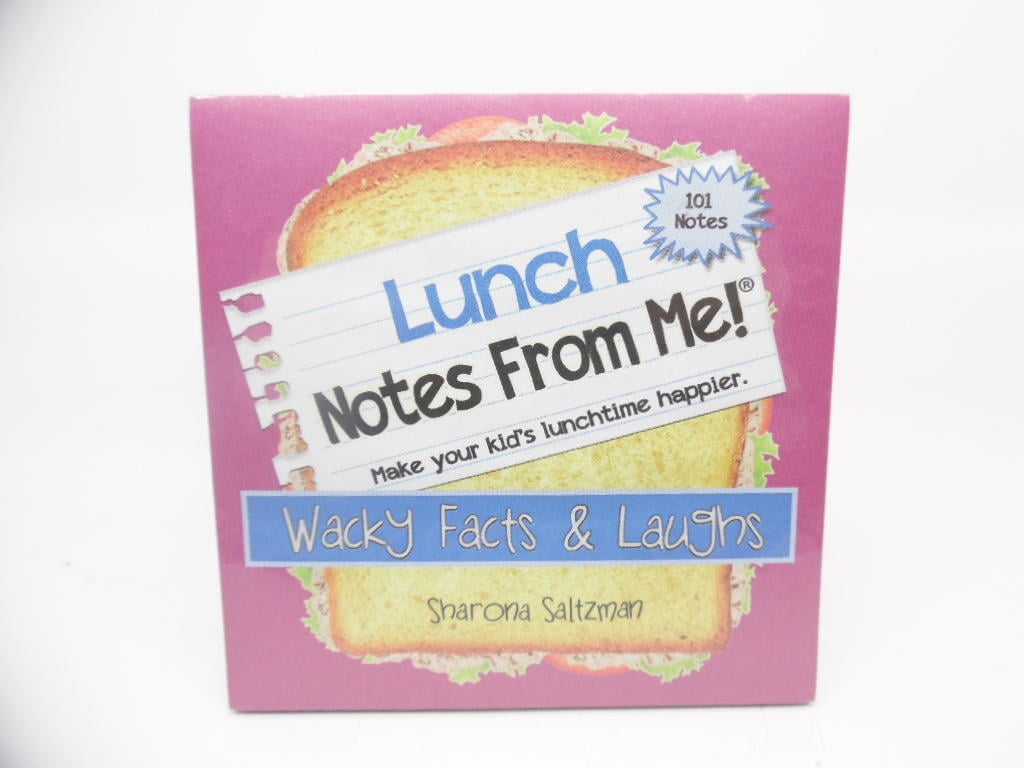 Lunch Box Notes for Kids - Lunch Notes From Me! “Wacky Facts & Laughs ...