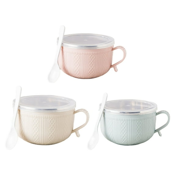 Lunch Box Stainless Steel Double-layer Ramen Noodles Bowl Set with ...