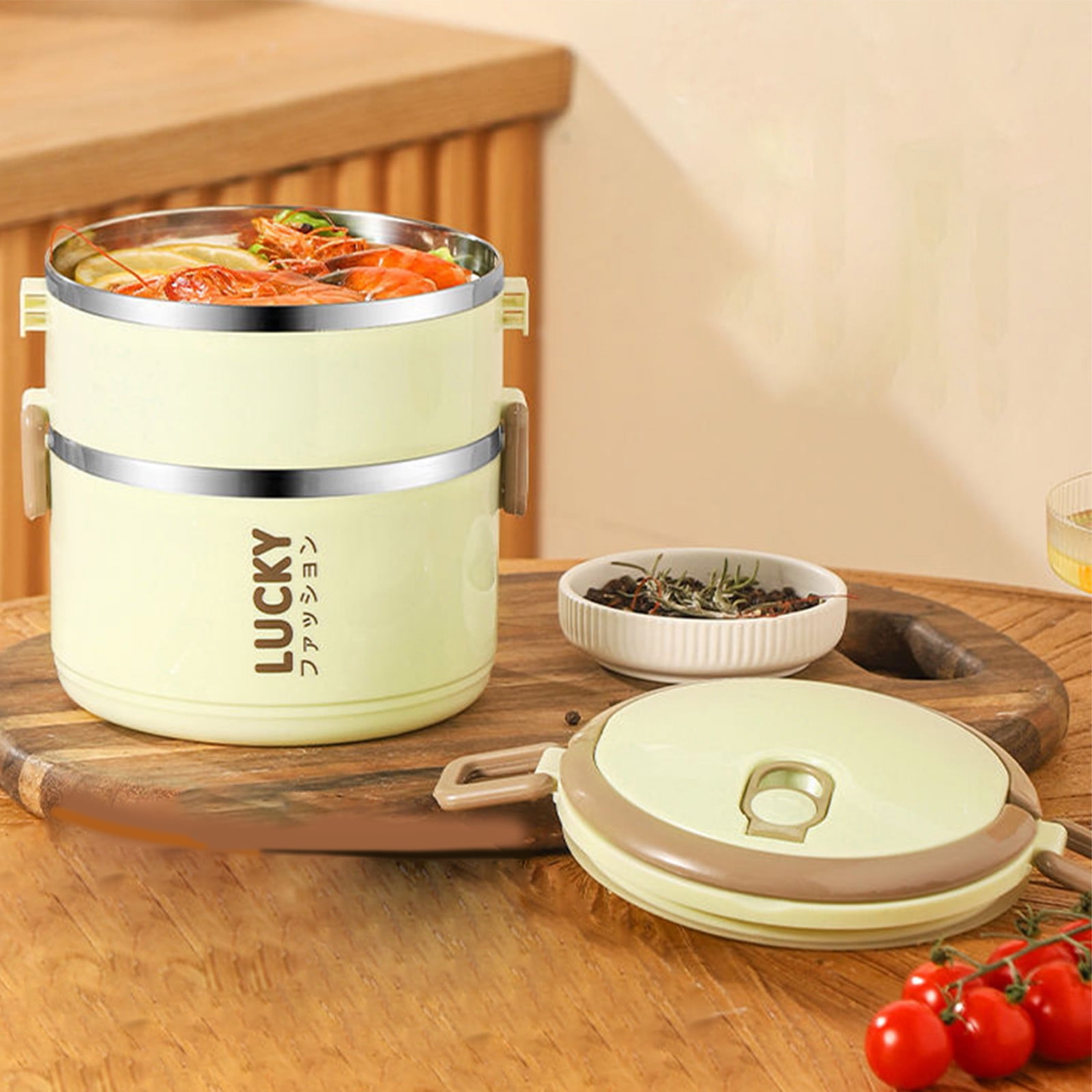 Lunch Box, Student Stainless Steel Insulated Lunch Box Gift Multi-layer ...