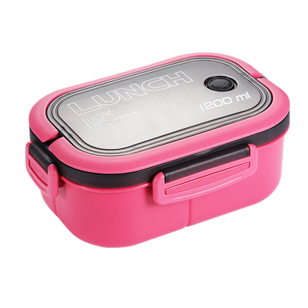 Lunch Box Thickened PP Plastic Double-Layer Snack Box Microwave-Secure ...