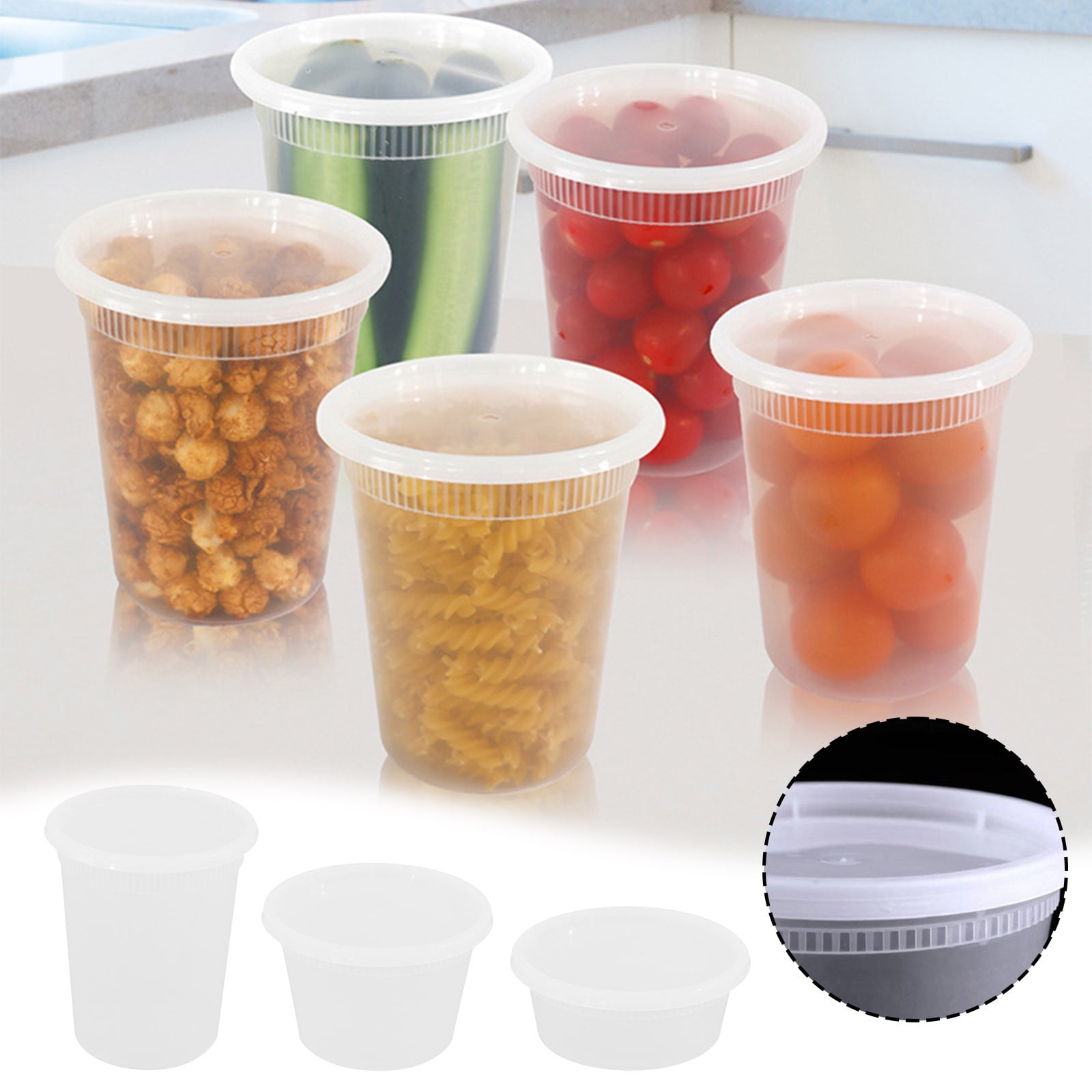 Lunch Box for Women Bento Box Clear Food Lids Leakproof Food Storage ...