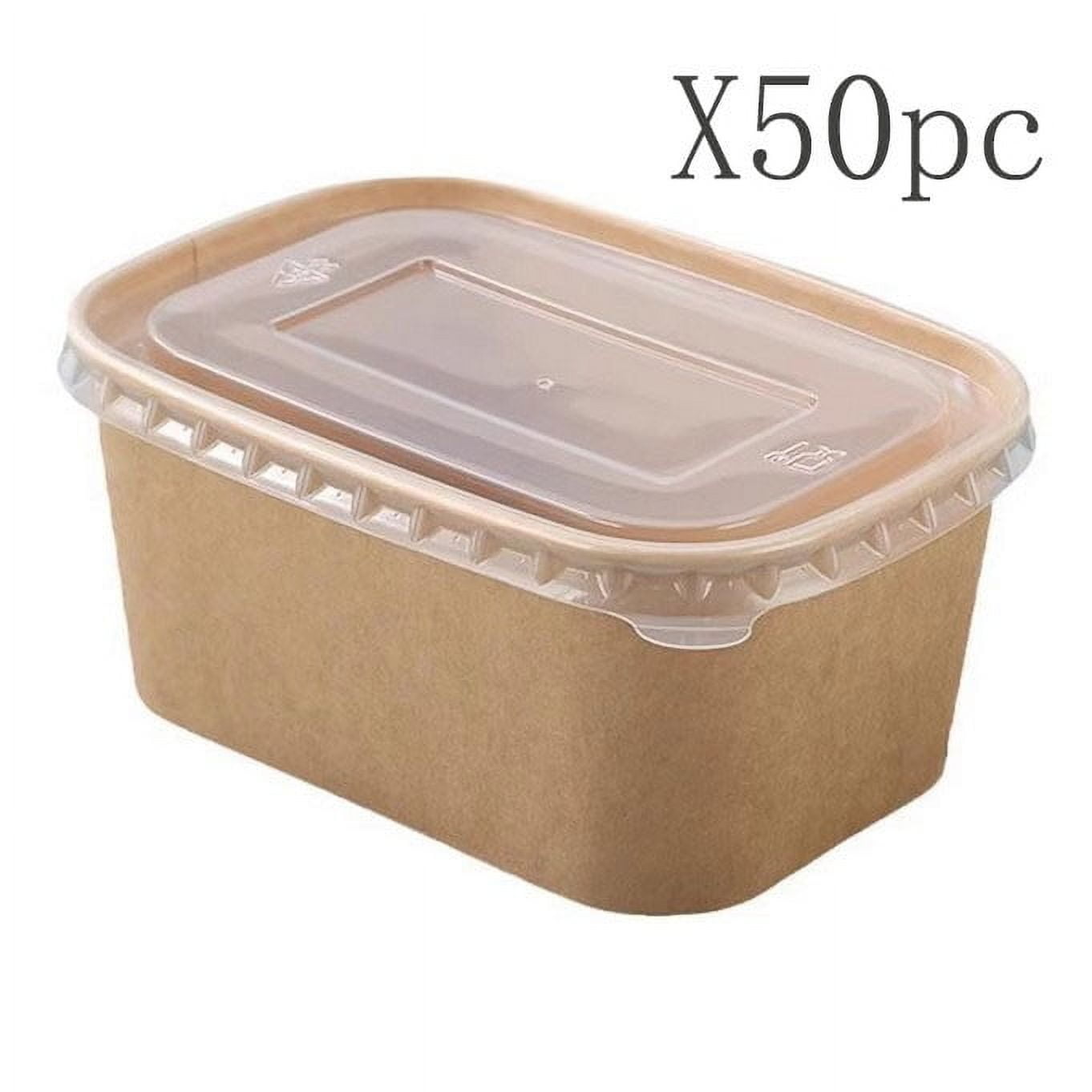 Lunch Box for Women Bento Box Disposable Lunch Box Kraft Paper Take-out ...