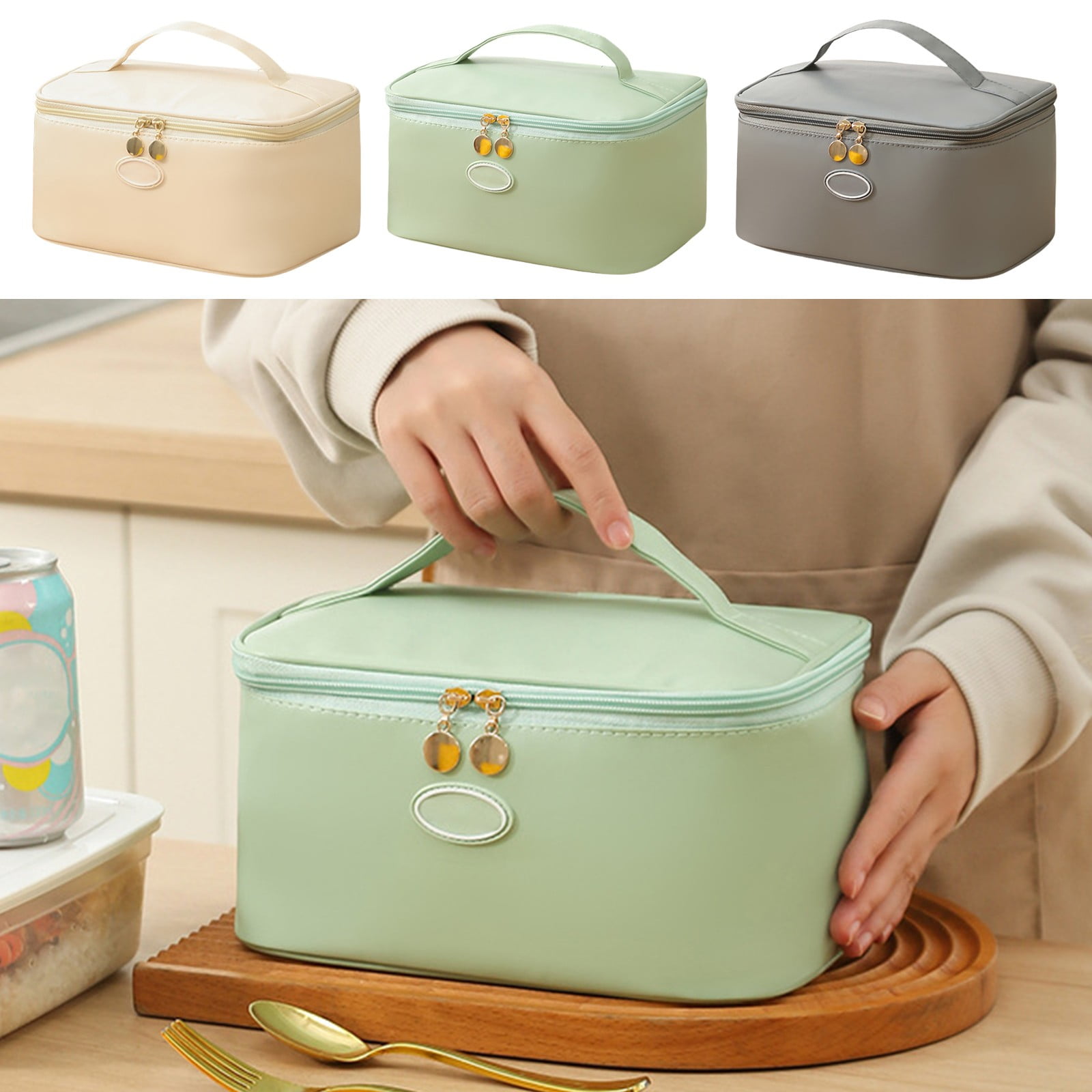 Lunch Box for Women Bento Box Insulating Lunch Bag With Waterproof ...