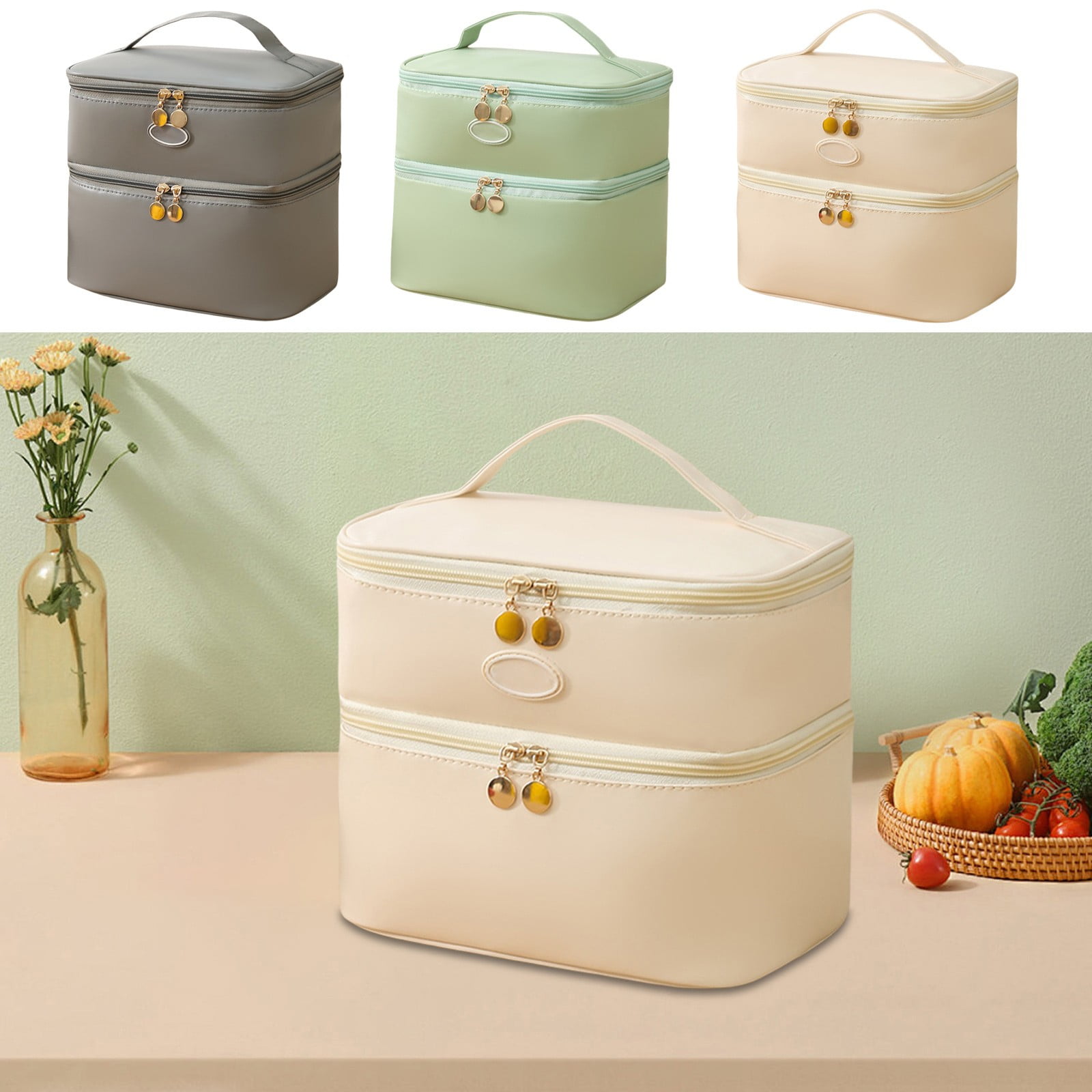 Lunch Box for Women Bento Box Insulating Lunch Bag With Waterproof ...