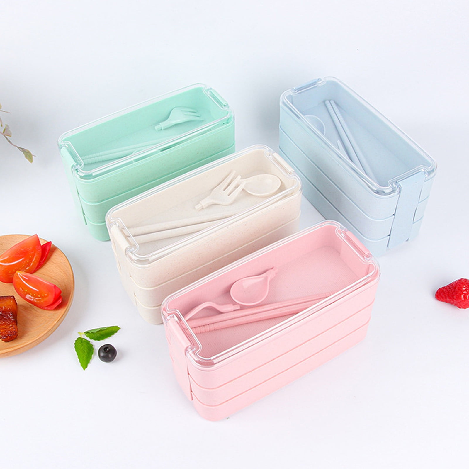 Lunch Box for Women Lunch Containers for Adults Stackable Bento Lunch ...