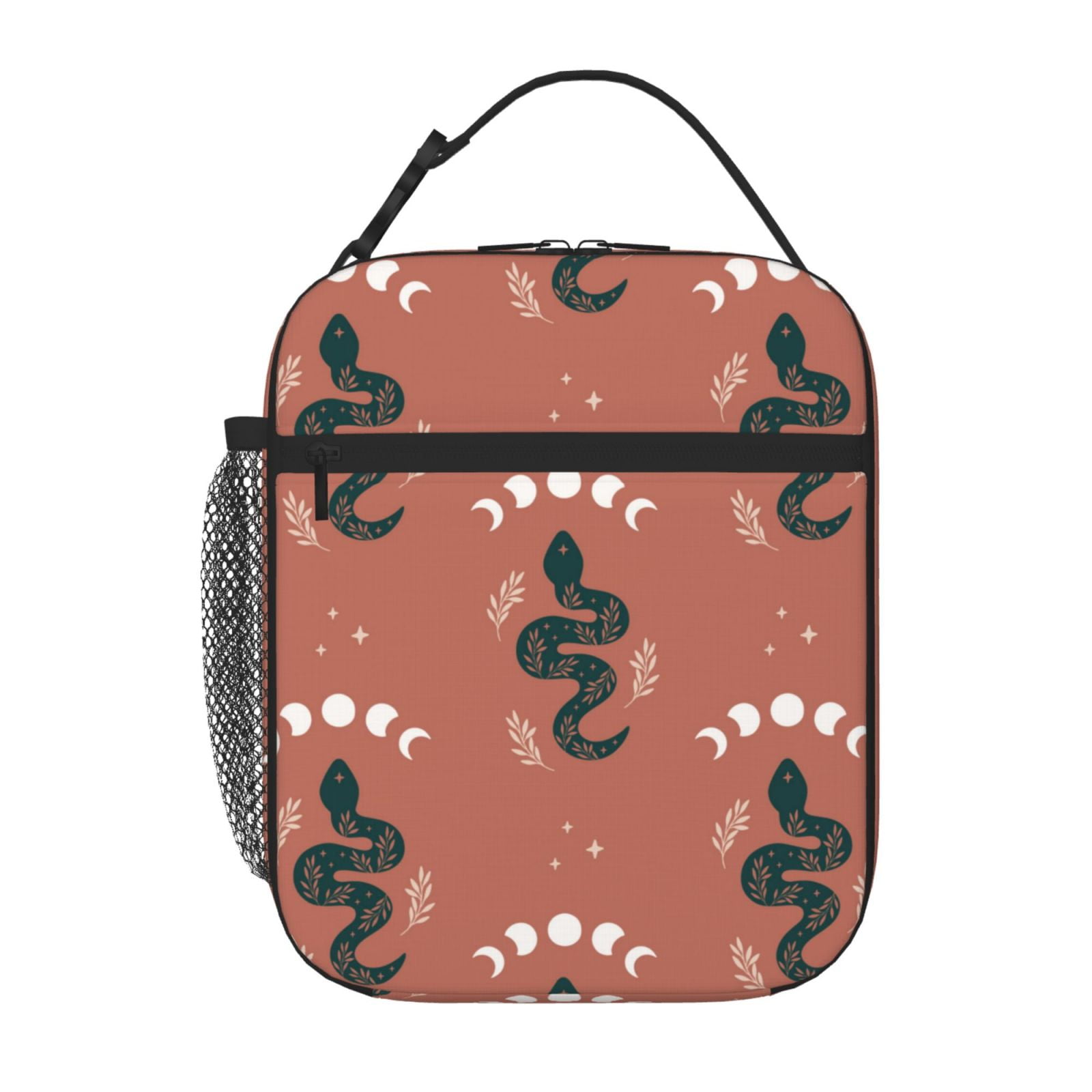 Lunch Box for Women & Men, Classic Cartoon Snake Moon Insulated Lunch ...