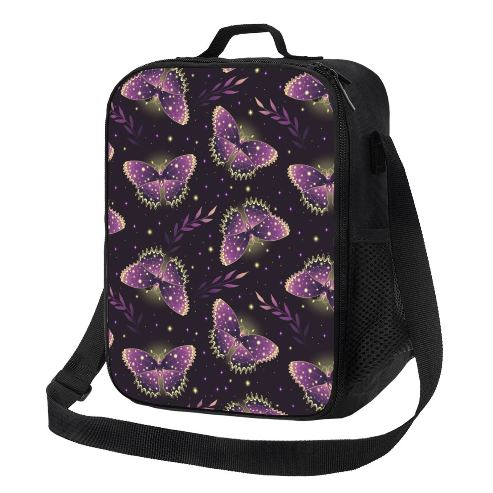 Lunch Box for Women Men aesthetic starry sky Night butterfly Insulated ...