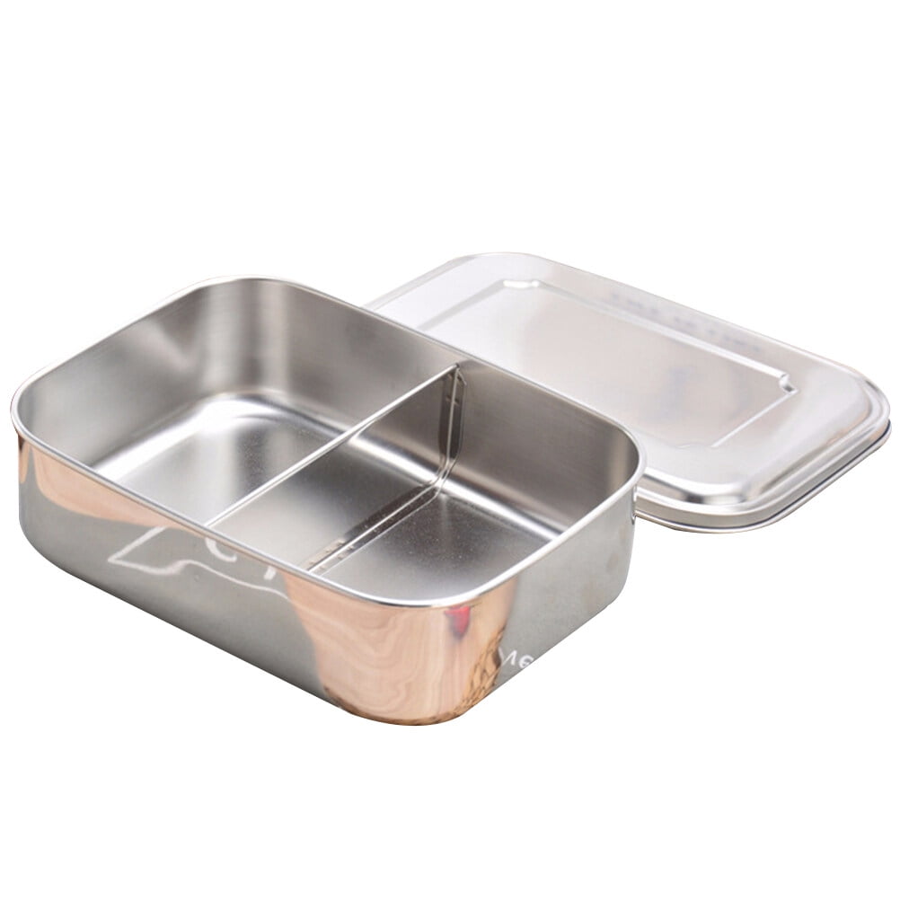 REOFLYUP Snack Pack Containers Bento Storage Lunch Box Stainless Steel ...