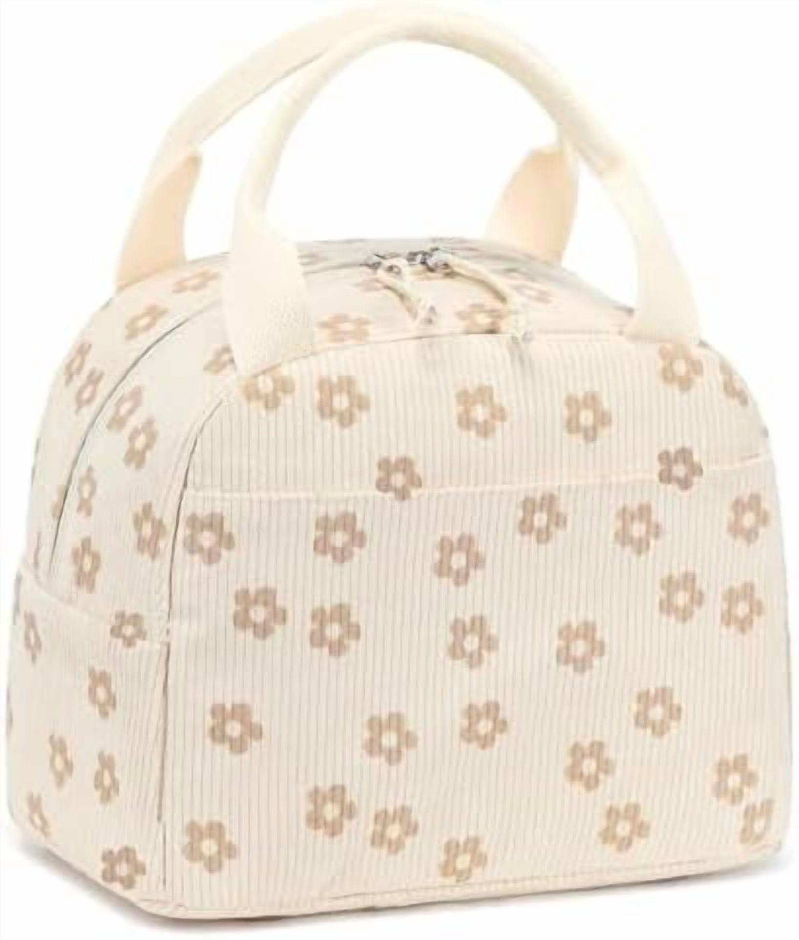 Lunch Box for Women Insulated Lunch Bag Corduroy Lunch Tote Bags ...