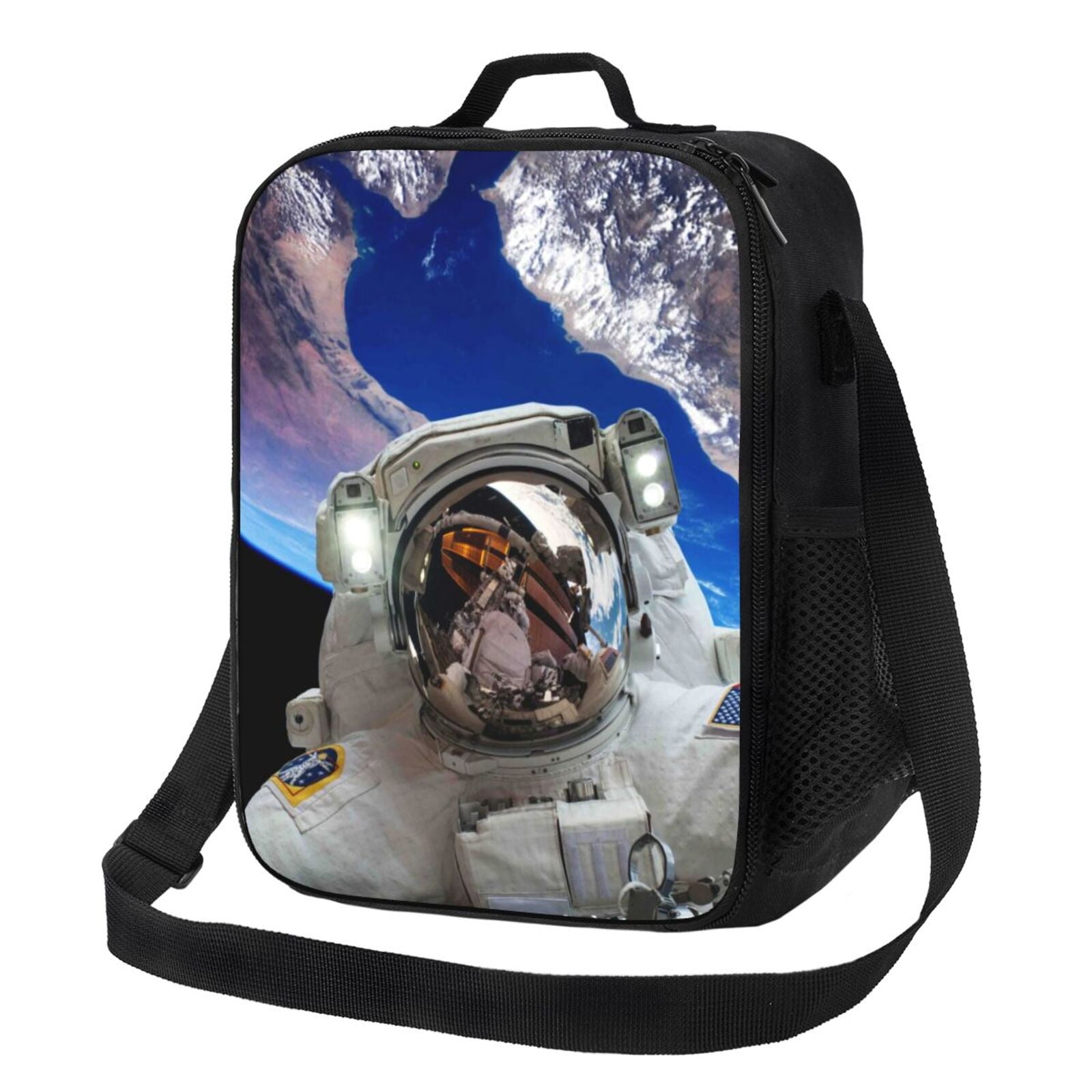 Lunch Box for Women Men Astronaut in Outer Space Insulated Lunch with ...