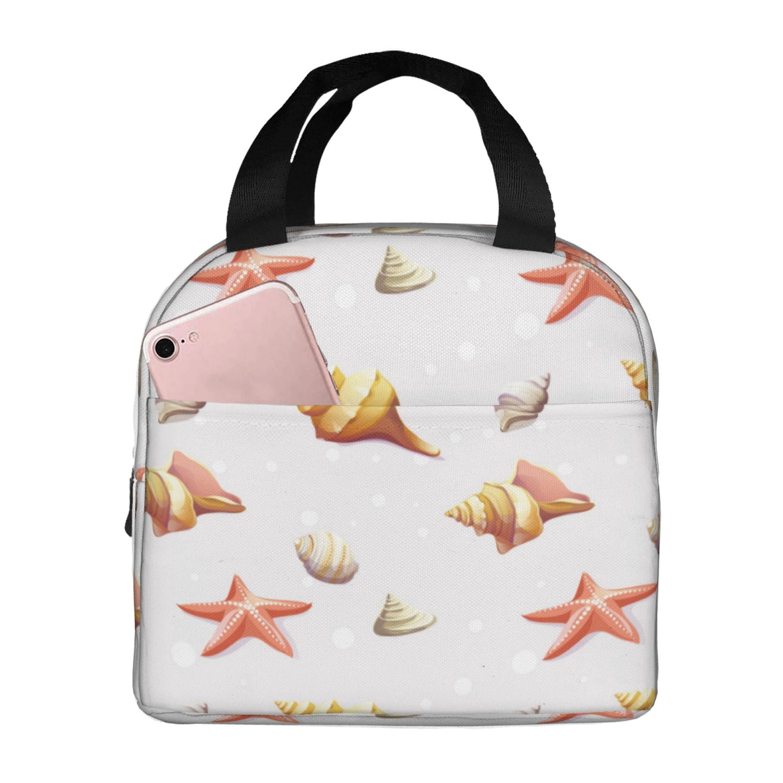 Lunch Box for Women Men Conch Shells Print No.902 Reusable Insulated ...