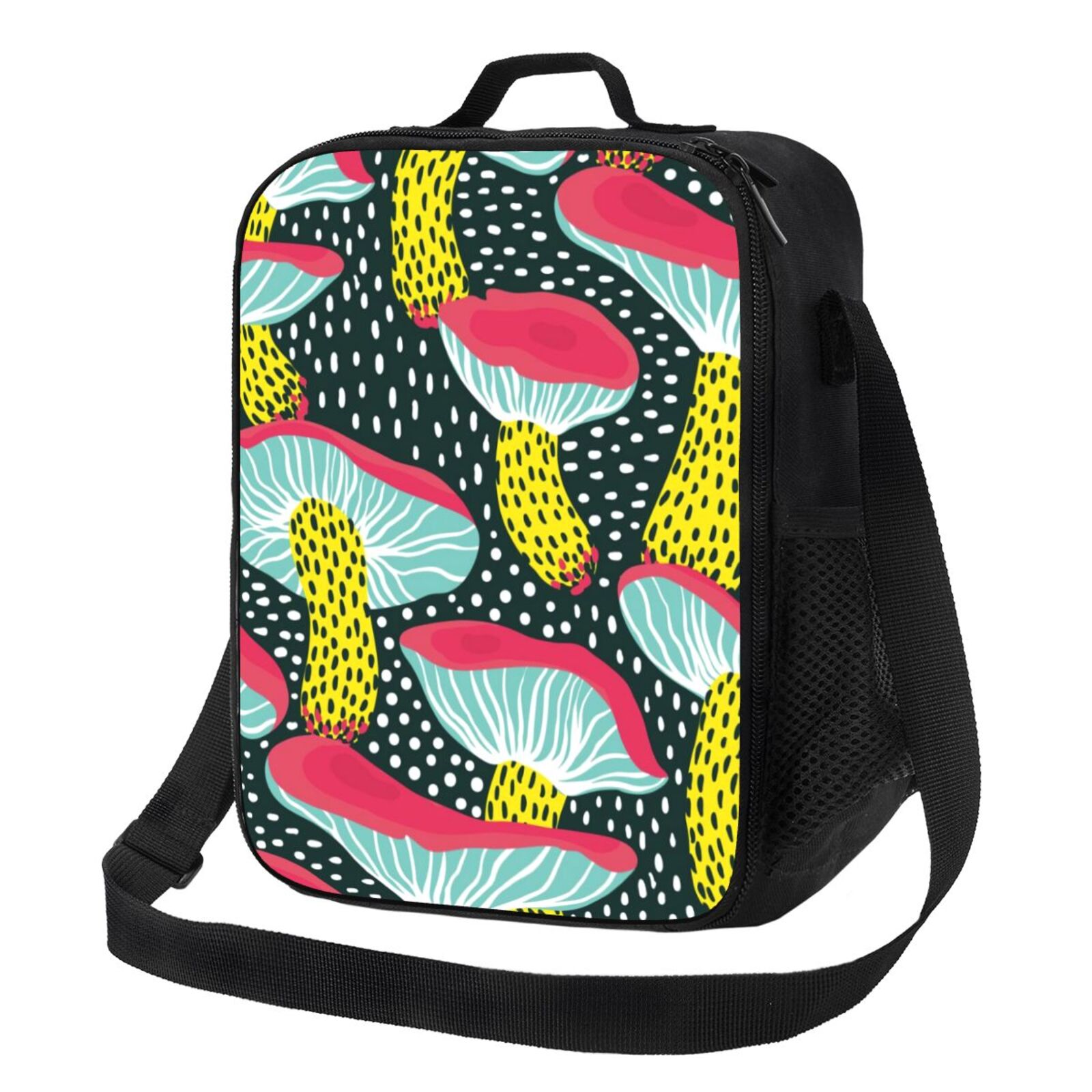 Lunch Box for Women Men Green Mushroom Insulated Lunch with Adjustable ...