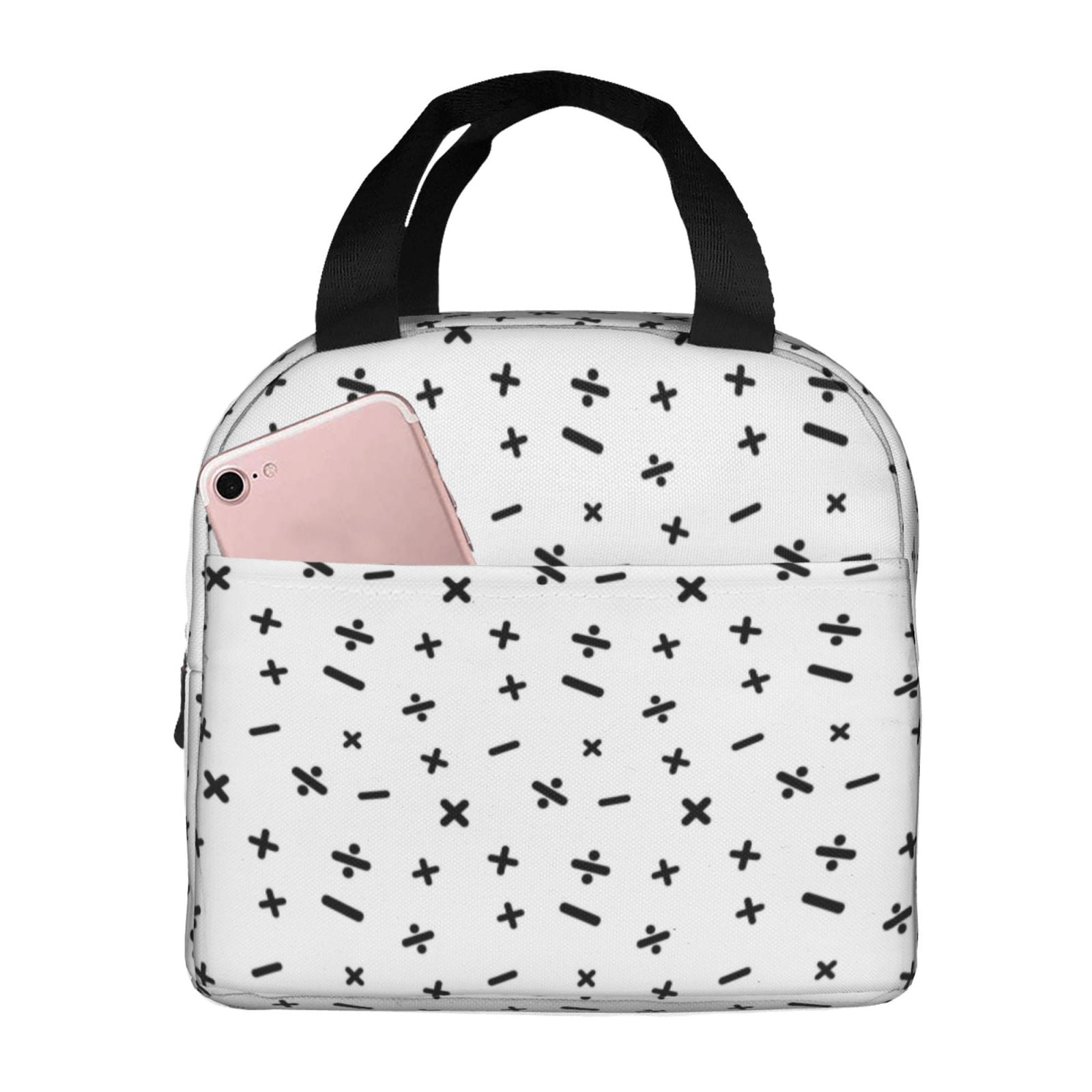 Lunch Box for Women Men Math sign Print hilarious Reusable Insulated ...