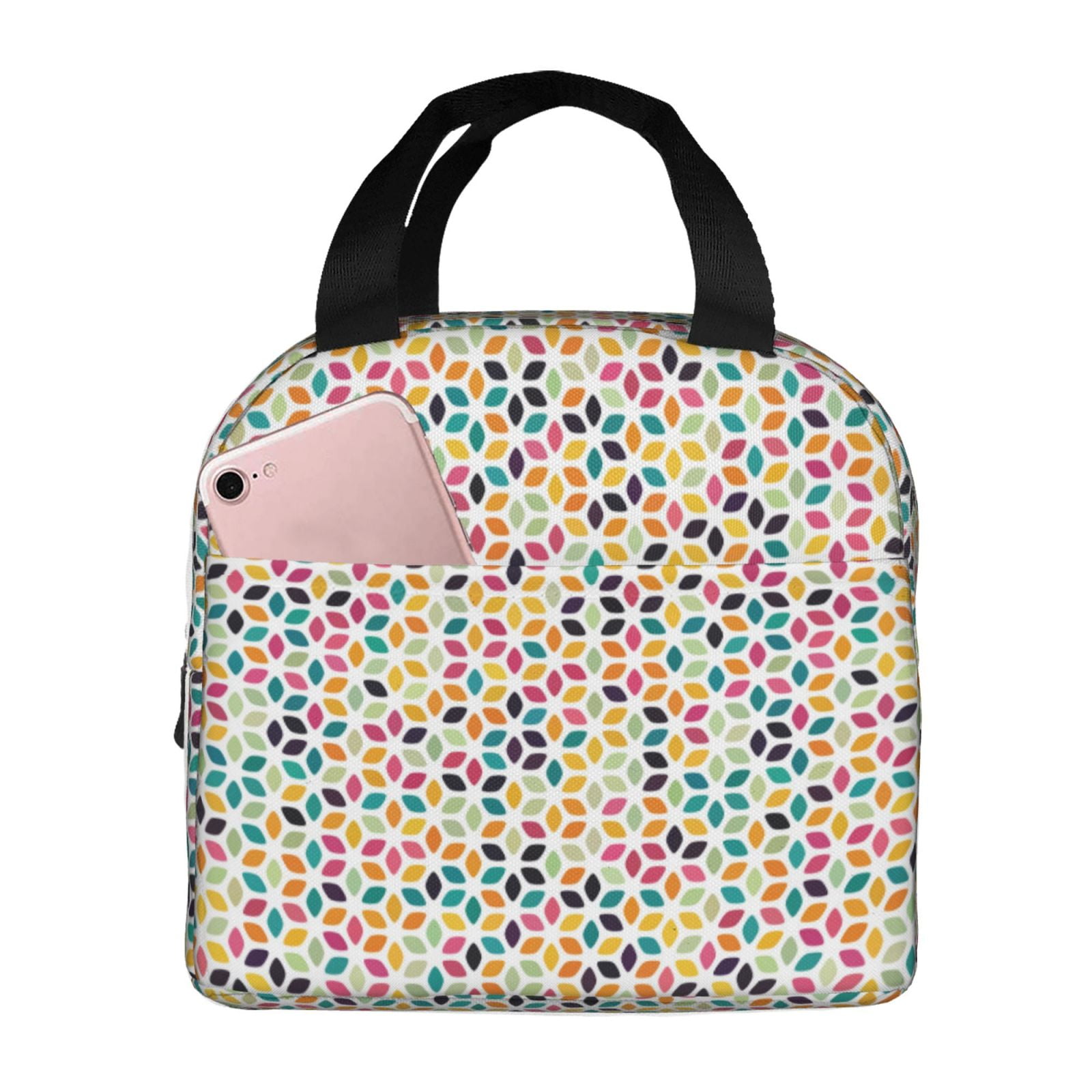 Lunch Box for Women Men colorful spot printA Reusable Insulated Lunch ...